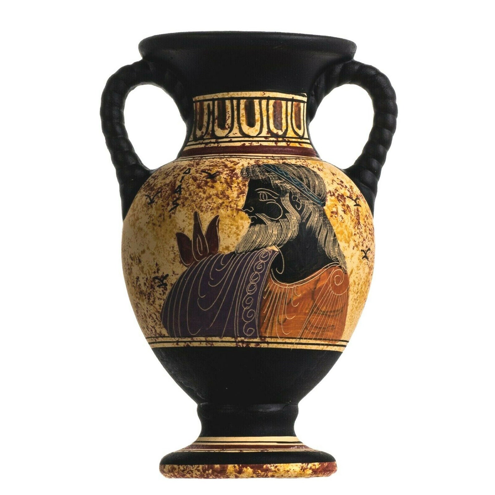 Ancient Greek Minoan Amphora Zeus Handmade Pottery Vase | Etsy