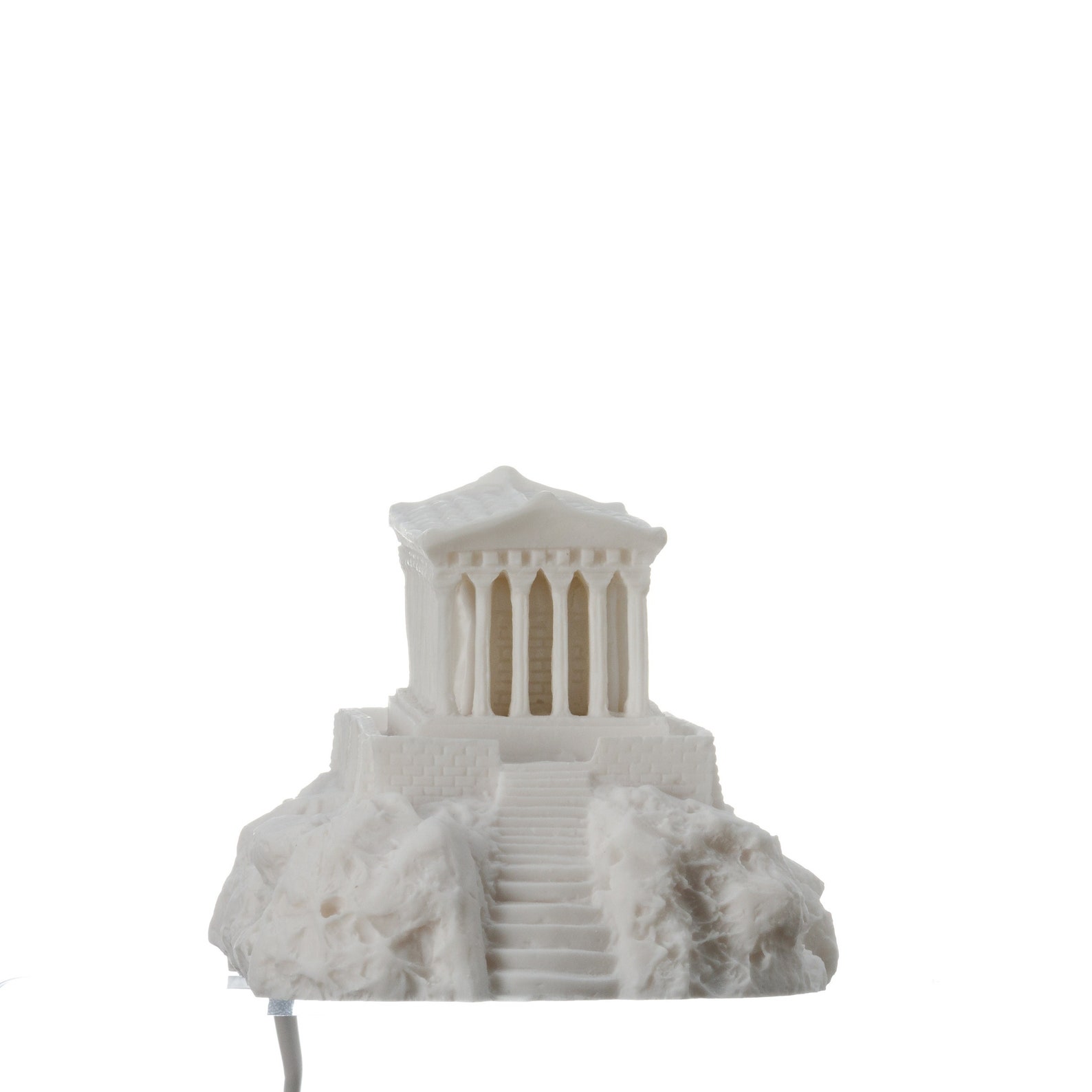 Parthenon Acropolis With Night Lamp Temple of Goddess Athena Alabaster ...