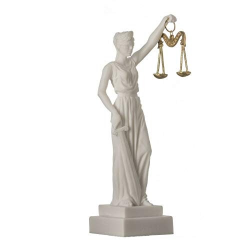 Greek Goddess Themis Statue Gold Colour Blind Lady Justice - Etsy