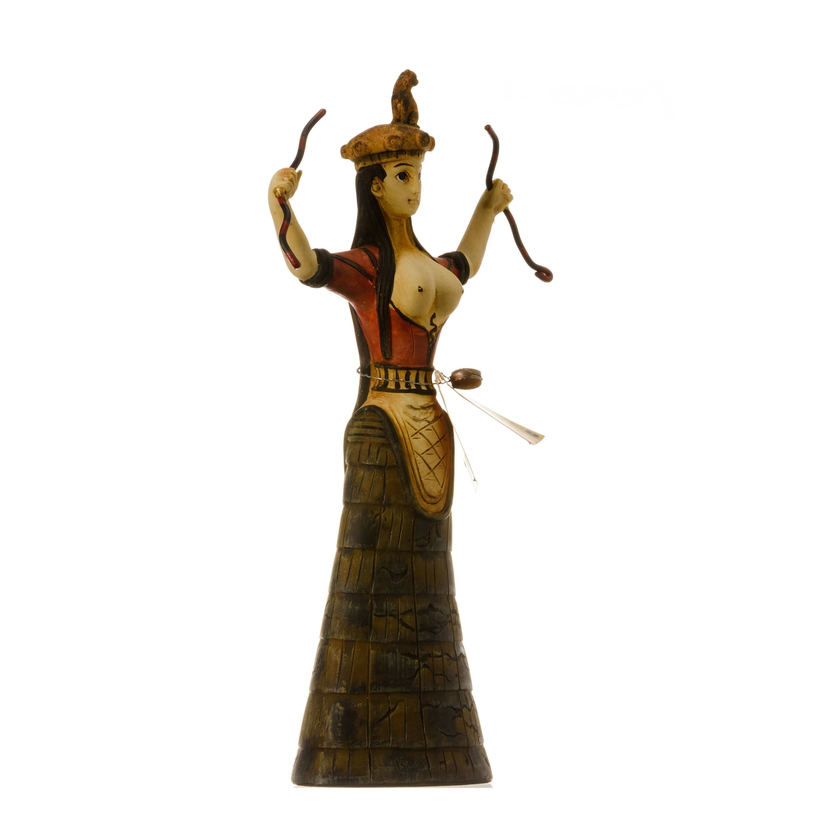 Minoan Snake Goddess 16th Century Replica Cretan Healer | Etsy