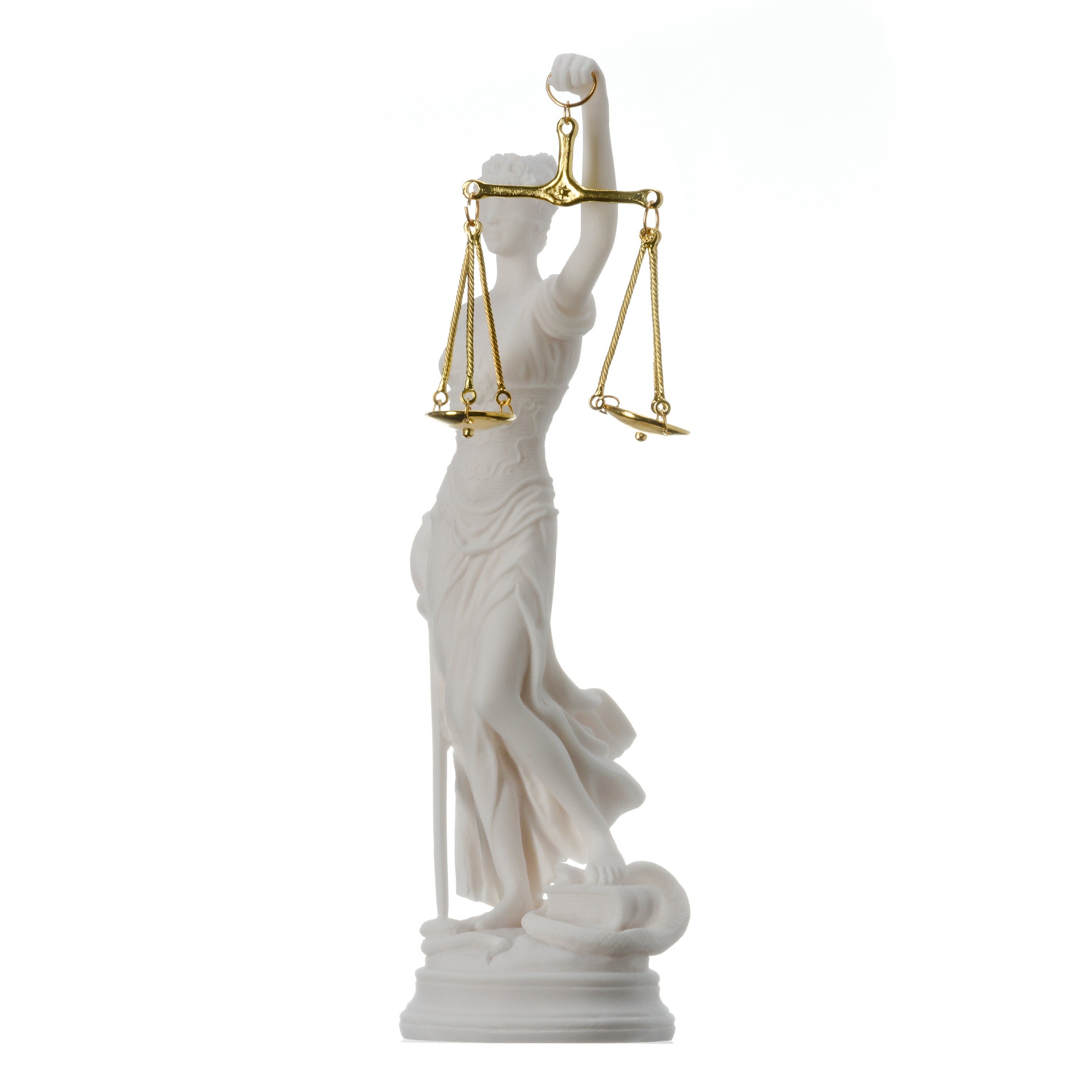 Greek Goddess Themis Statue Alabaster Figurine Blind Lady - Etsy