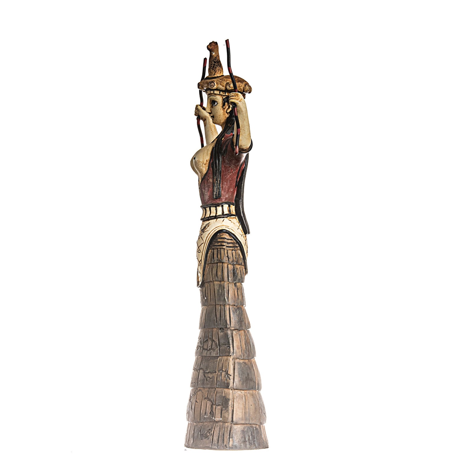 Minoan Snake Goddess 16th Century Replica Cretan Healer Priestess ...