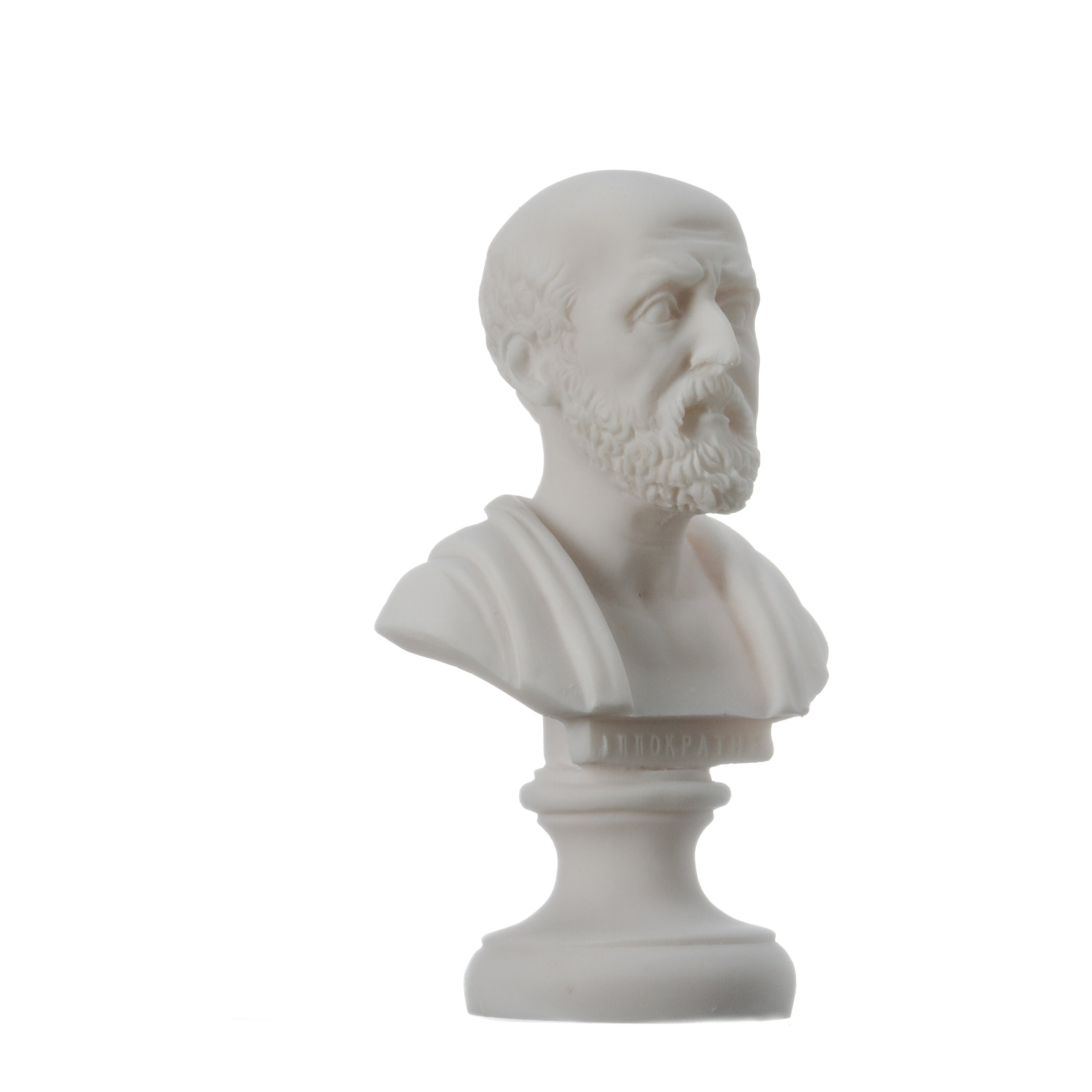 Hippocrates of Kos Father of Medicine Alabaster Statue Bust 5.9" - Etsy