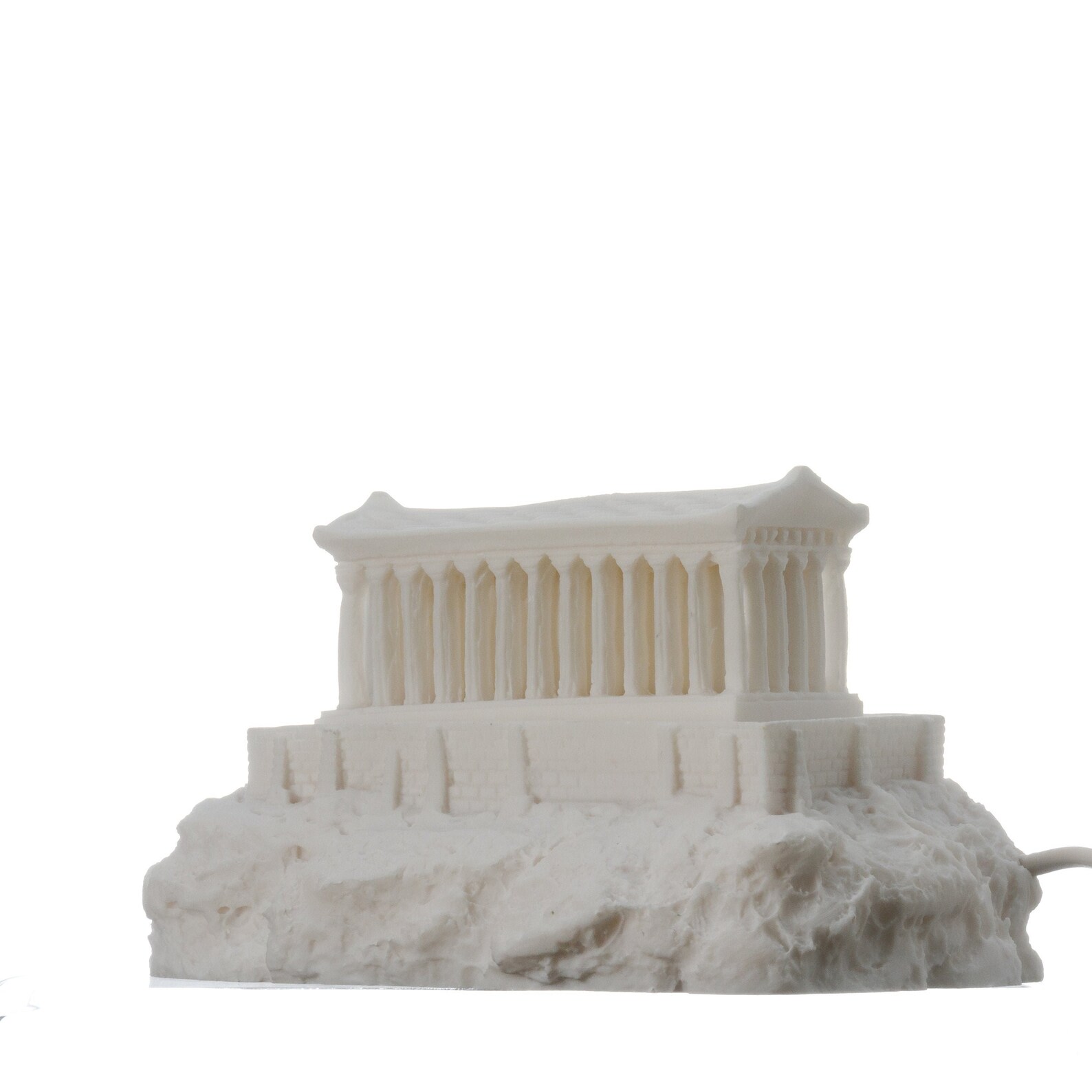 Parthenon Acropolis With Night Lamp Temple of Goddess Athena Alabaster ...