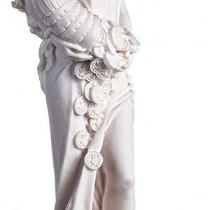Goddess of Wealth Tyche Lady Luck Fortuna Statue Alabaster Sculpture 16 ...