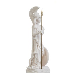 Athena With Owl Medusa Shield Goddess of Wisdom, Handicraft, and War ...
