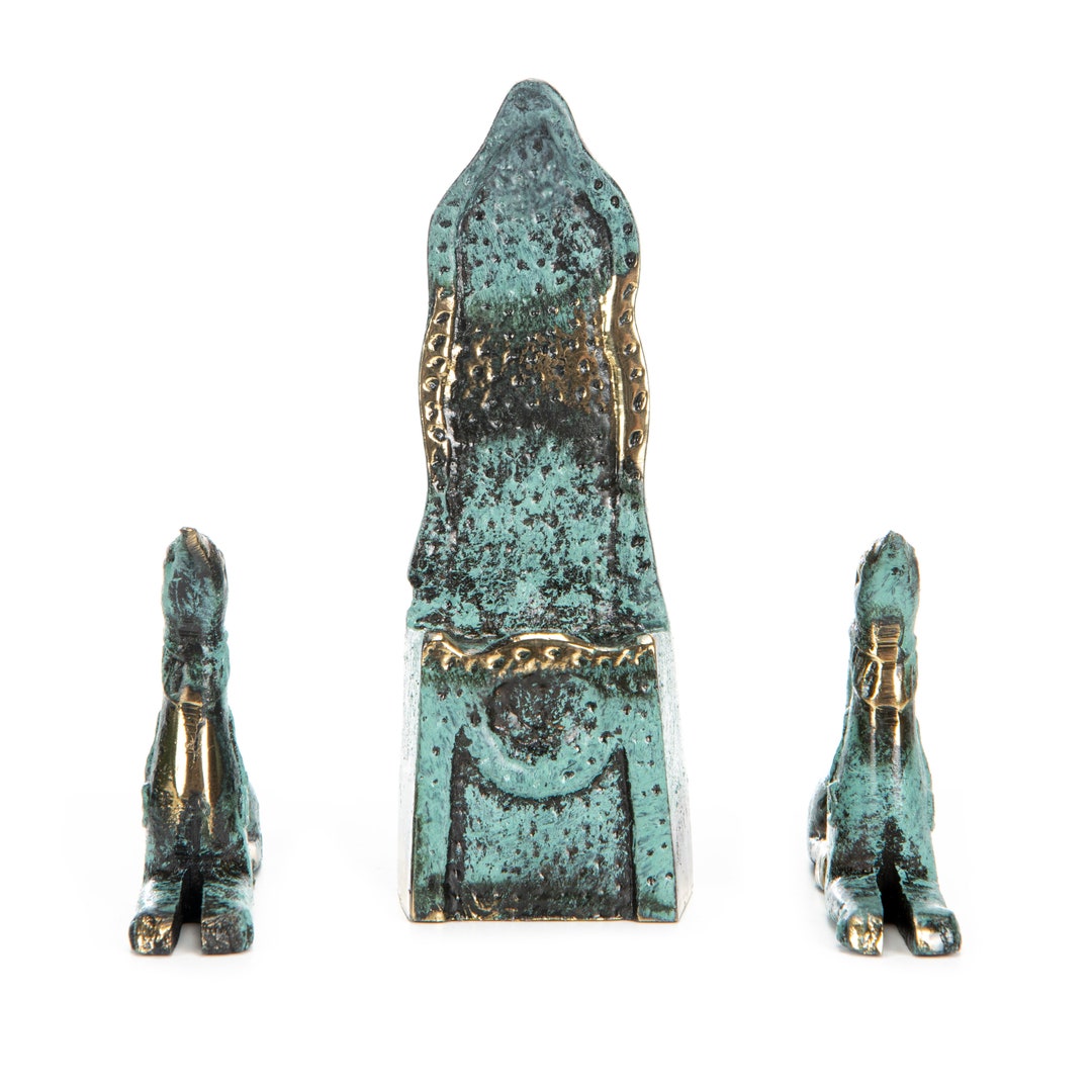 King Minos Throne With Griffins Minoan Ancient Greek Solid Bronze Set ...