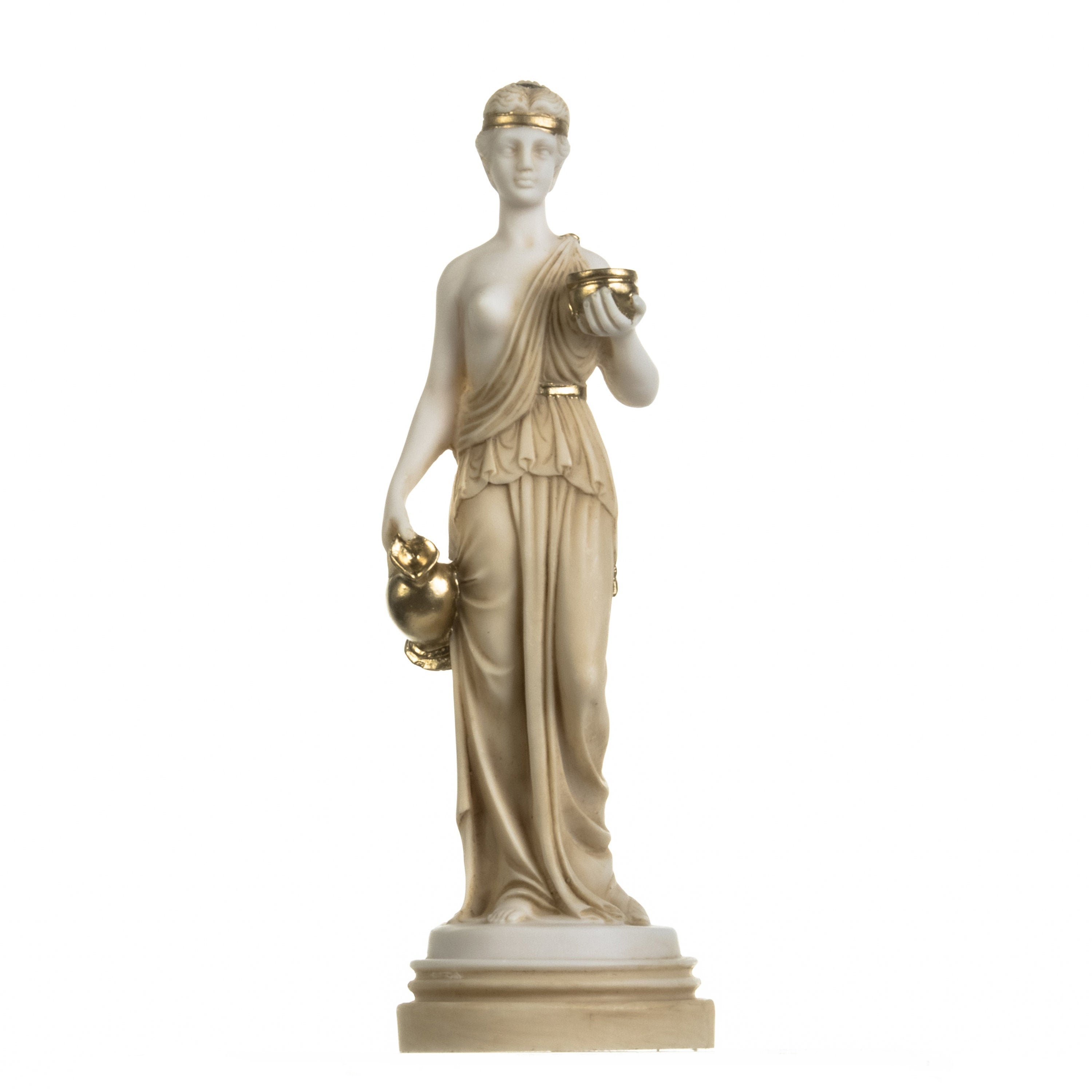 Hebe Youth Goddess Female Figure Cupbearer Mythology Alabaster Statue ...