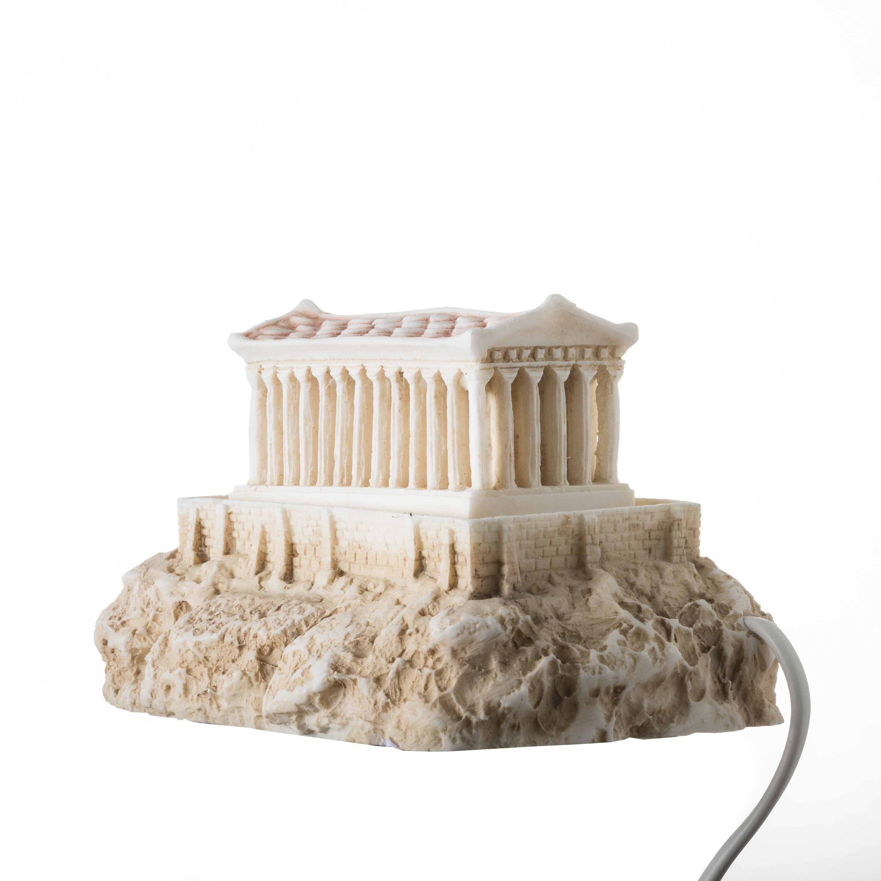 Parthenon Temple With Night Lamp Temple of Goddess Athena Gold | Etsy