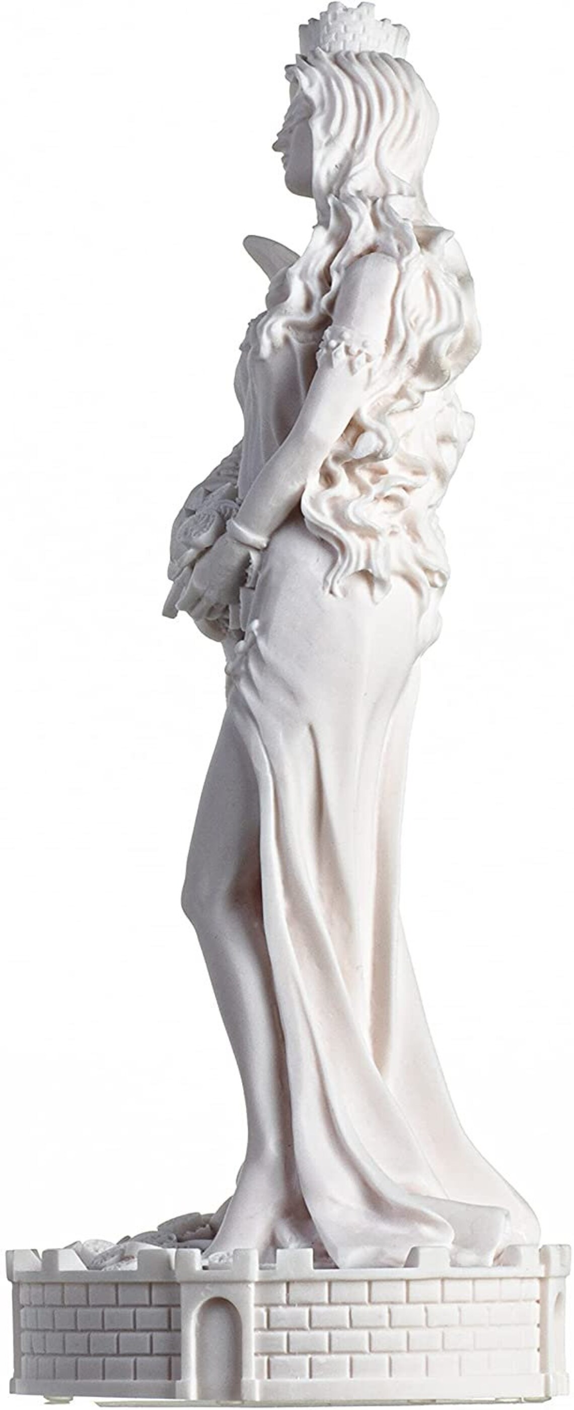 Goddess of Wealth Tyche Lady Luck Fortuna Statue Alabaster Sculpture 16 ...