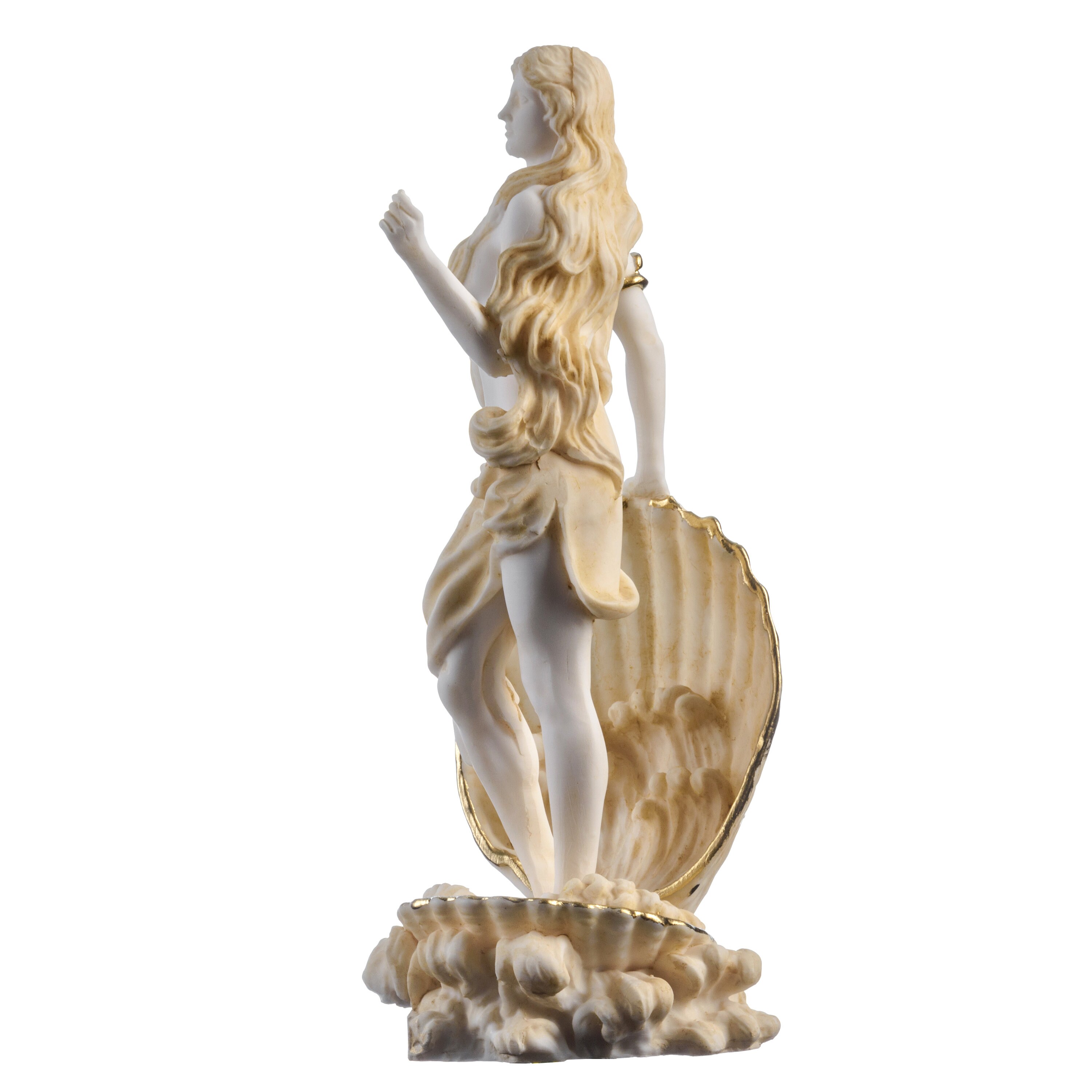 Rising Venus Aphrodite Zeus Daughter Greek Goddess Gold Tone Statue ...