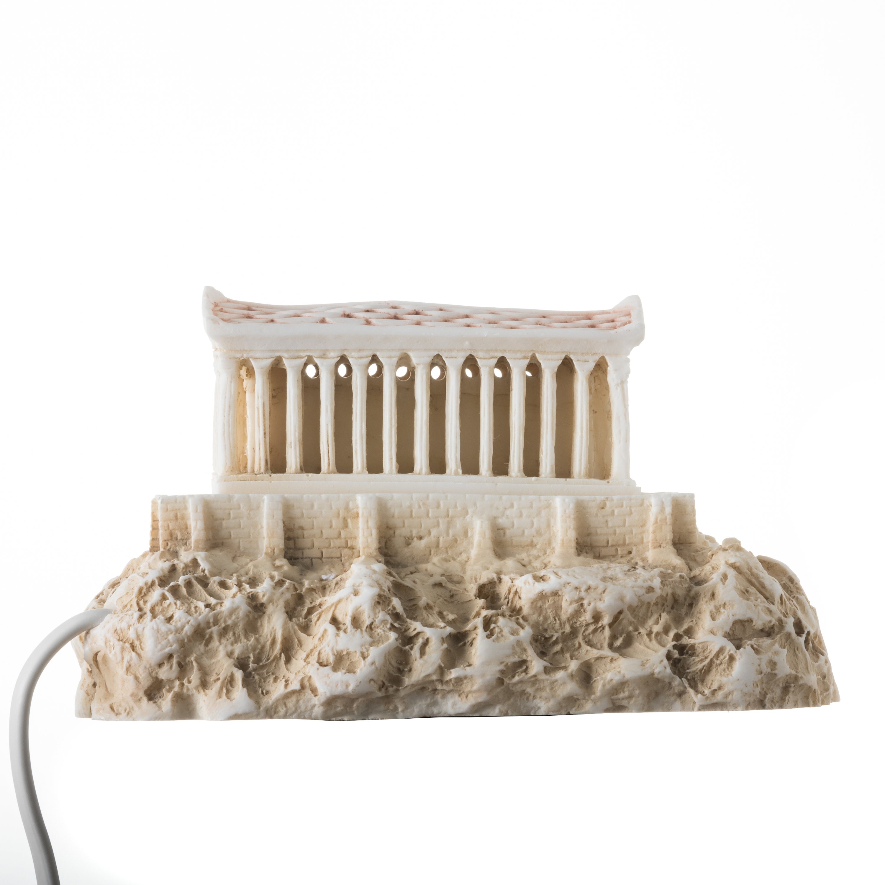 Parthenon Temple With Night Lamp Temple of Goddess Athena Gold | Etsy