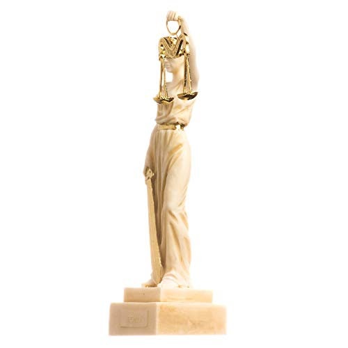 Greek Goddess Themis Statue Gold Tone Blind Lady Justice | Etsy