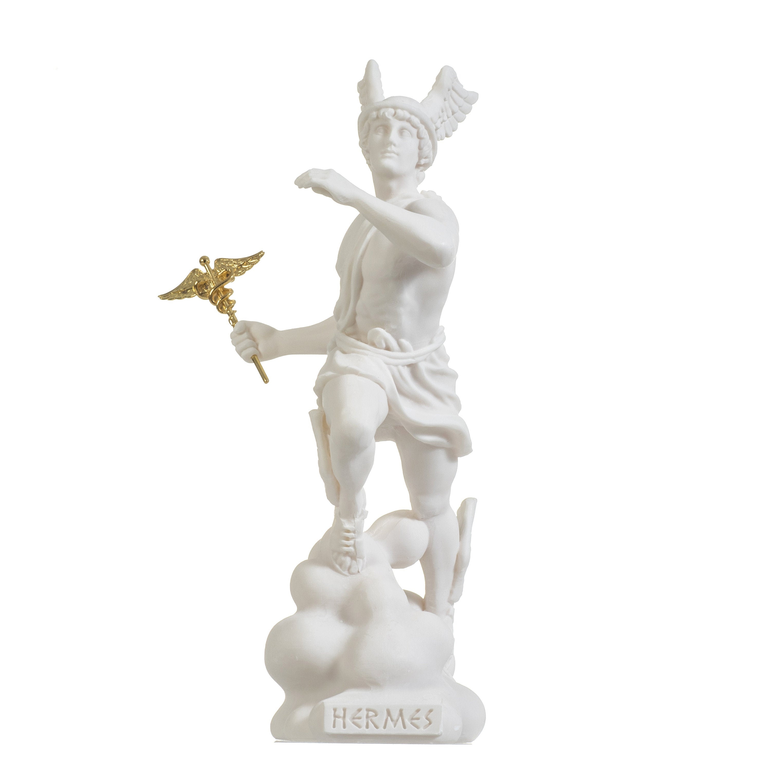 Hermes Mercury God Zeus Son Roman Statue Alabaster 9 | Etsy