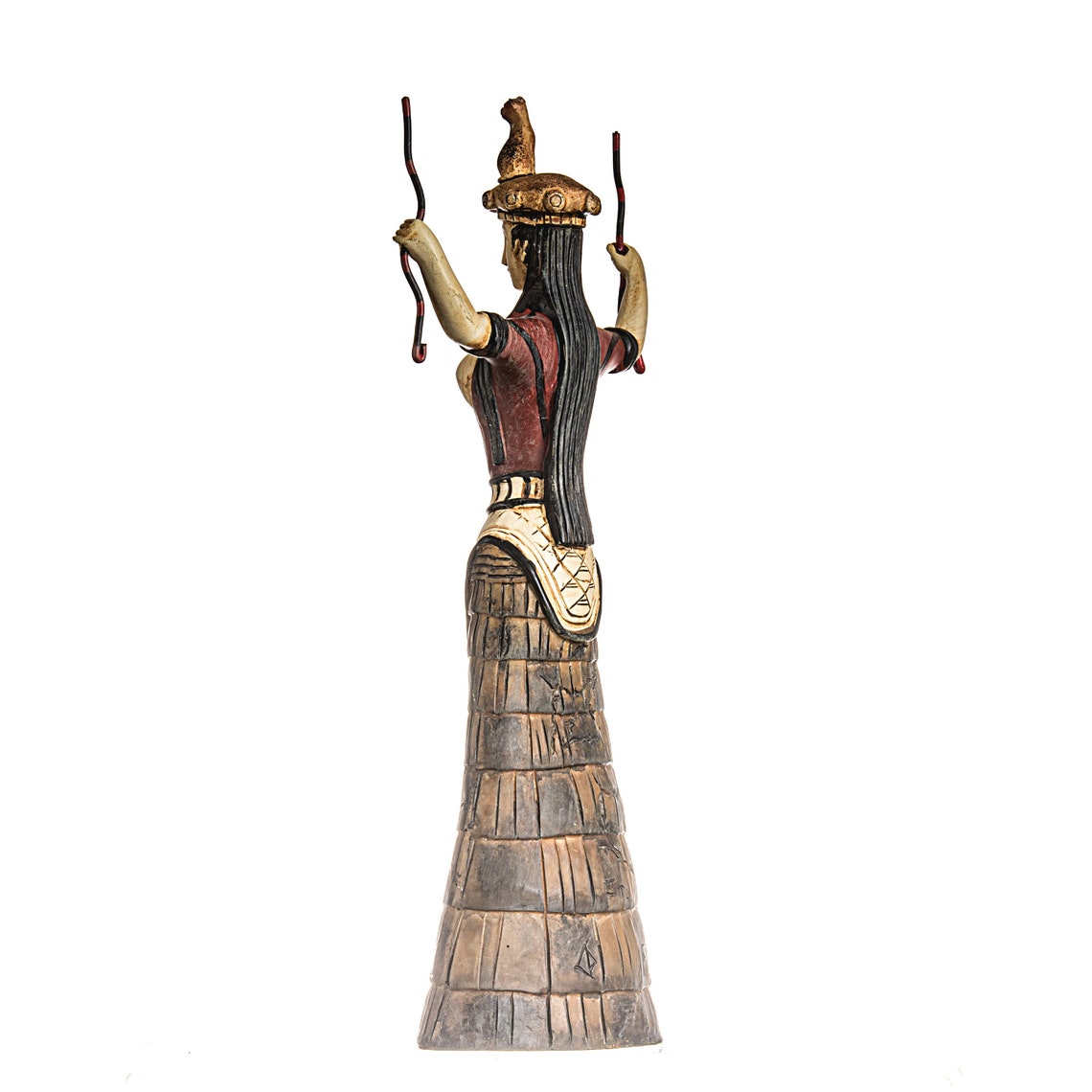 Minoan Snake Goddess 16th Century Replica Cretan Healer Priestess ...