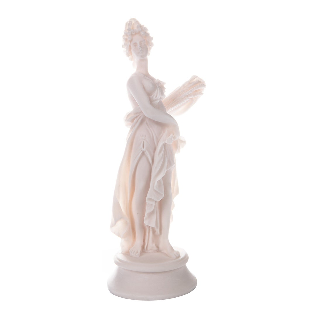 Demeter Goddess of the Harvest and Agriculture Alabaster Statue ...