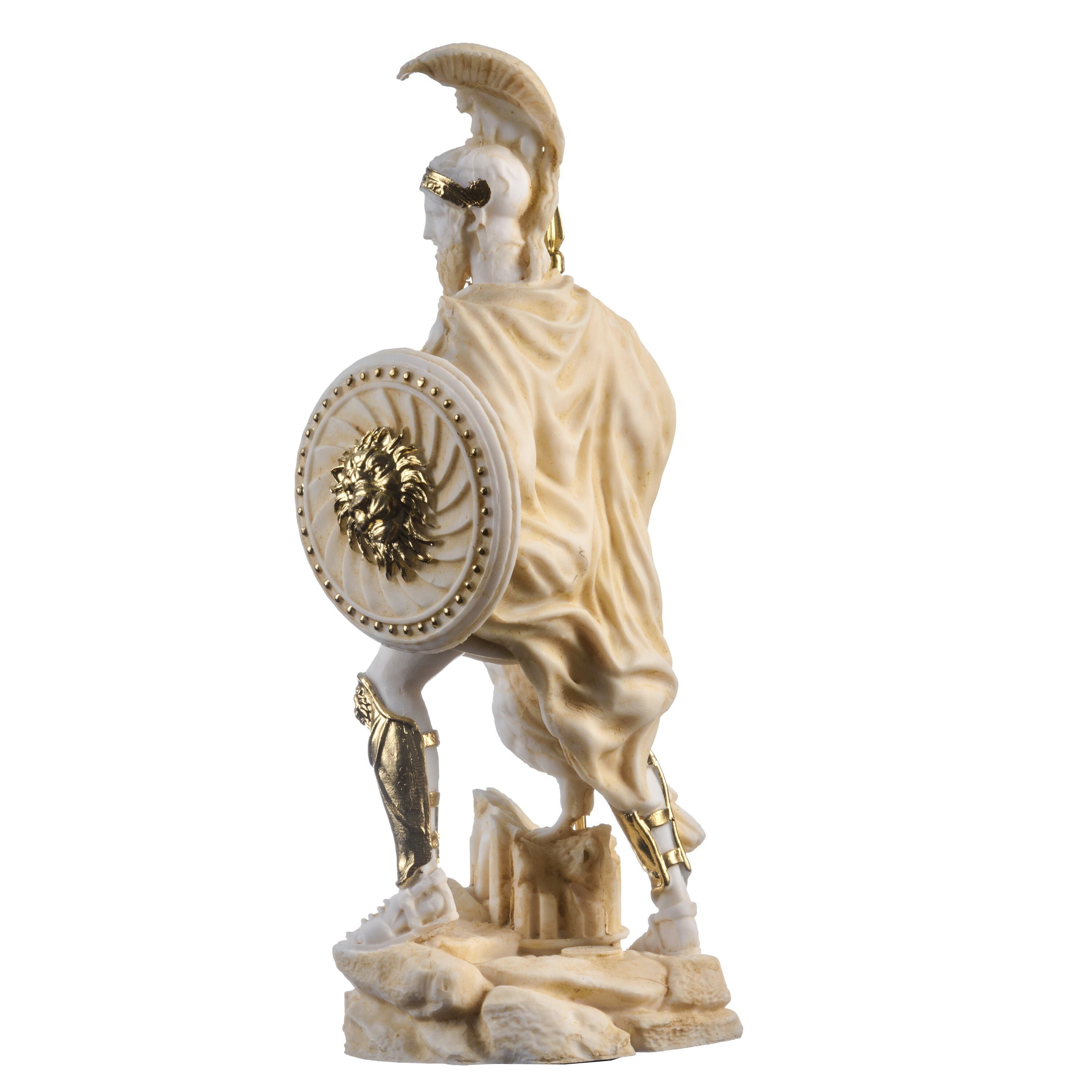 Ares Mars God of War Zeus Son Roman Statue Alabaster Gold Tone 9.84" - Etsy