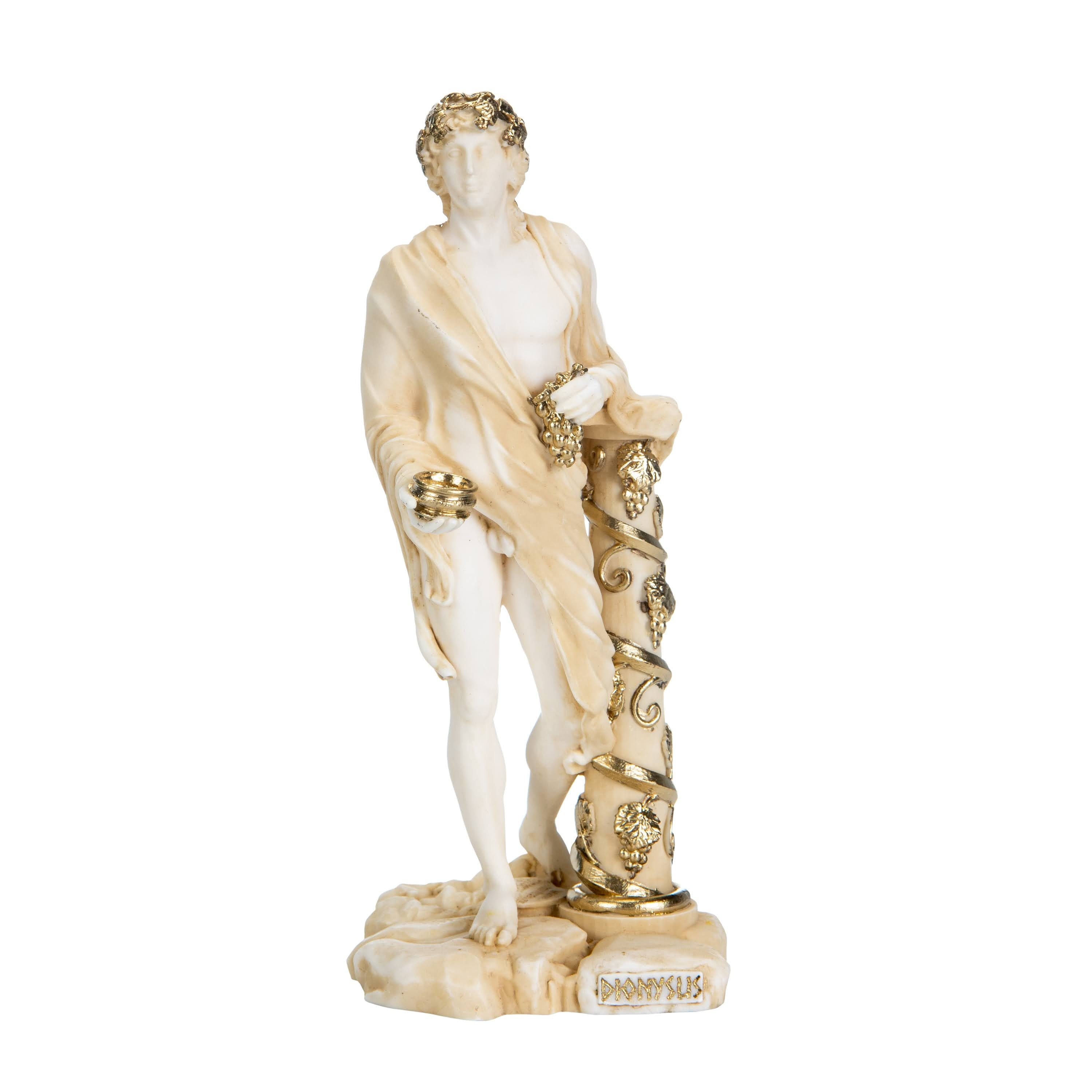 Dionysus Statue Bacchus Greek God of Wine Grape-harvest Alabaster ...