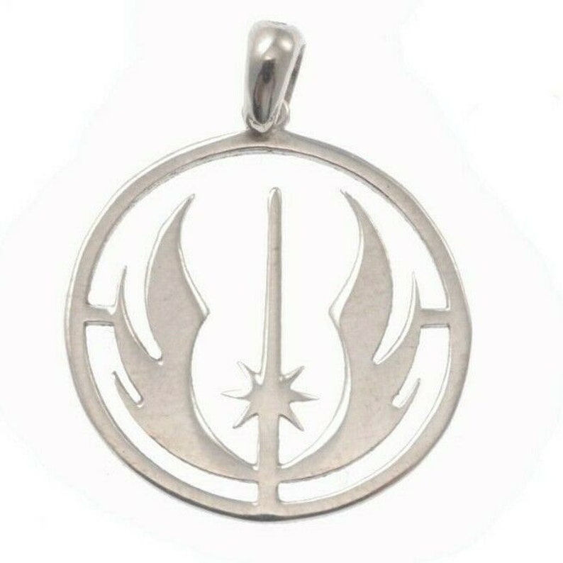 Star Wars Necklace Jedi Pendant Mens Jewellery Mens Necklace Silver ...