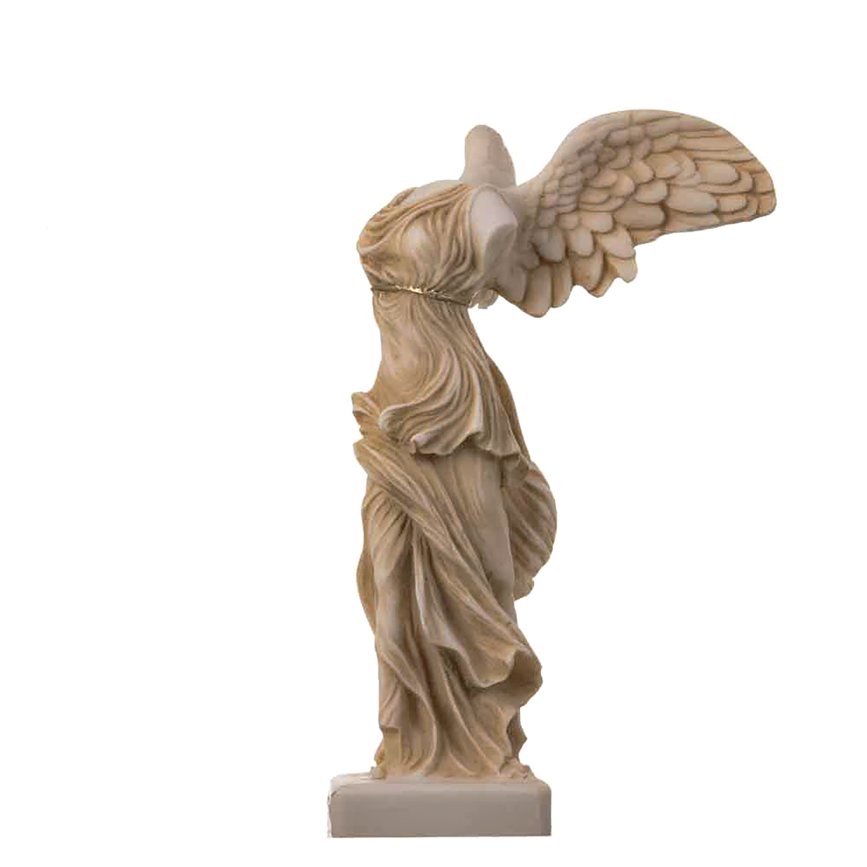 Winged Nike Victory of Samothrace Statue Gold Tone Alabaster | Etsy