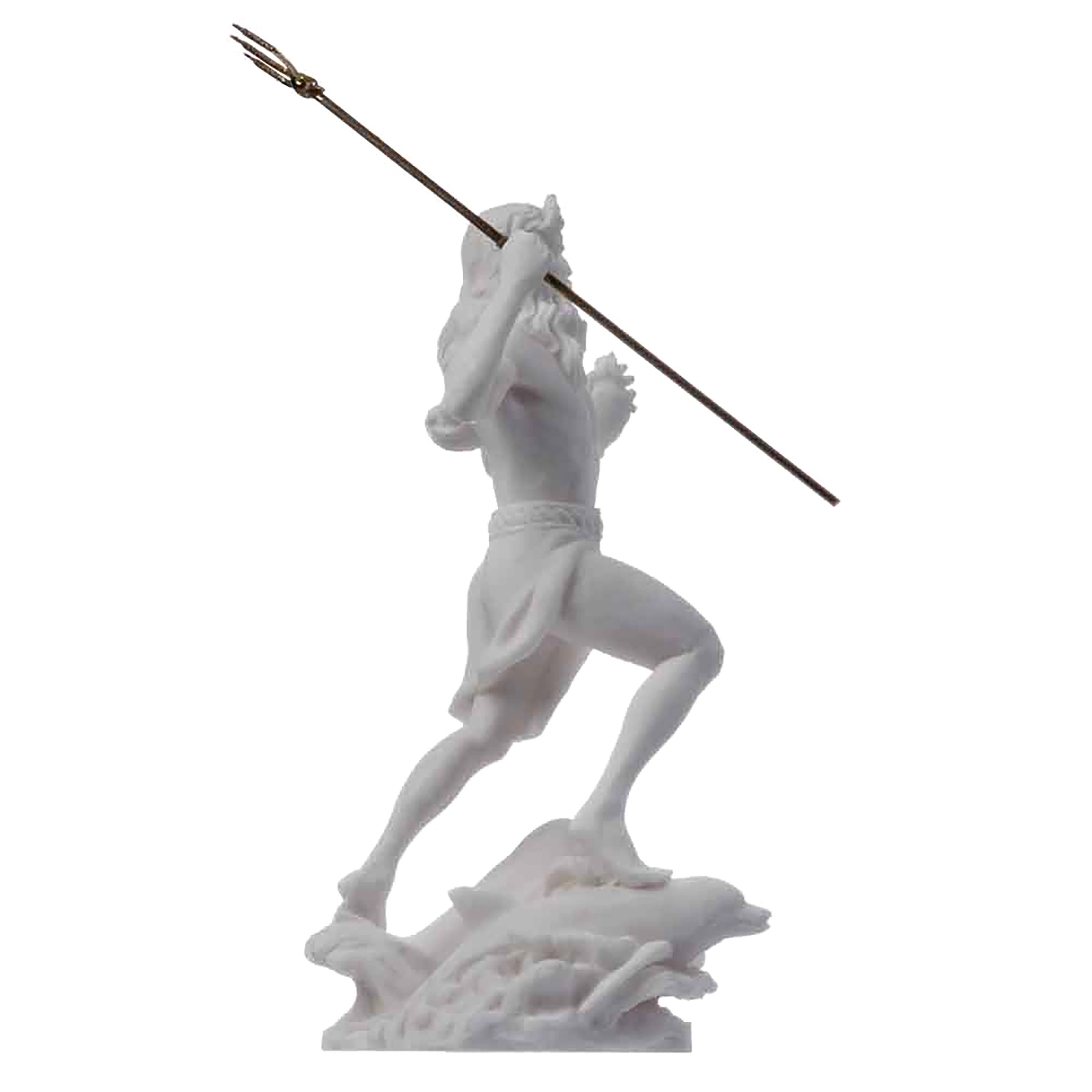 Poseidon Greek God of the Sea With Trident Statue Figurine - Etsy