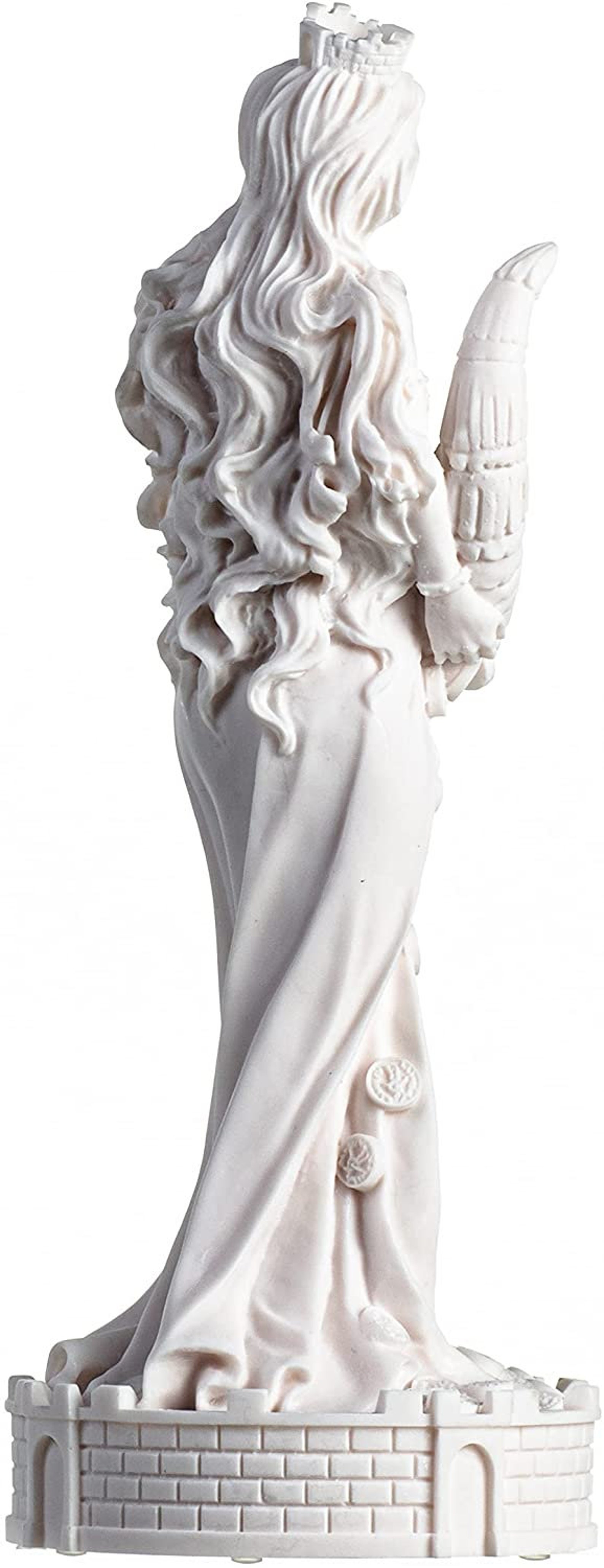 Goddess of Wealth Tyche Lady Luck Fortuna Statue Alabaster Sculpture 16 ...