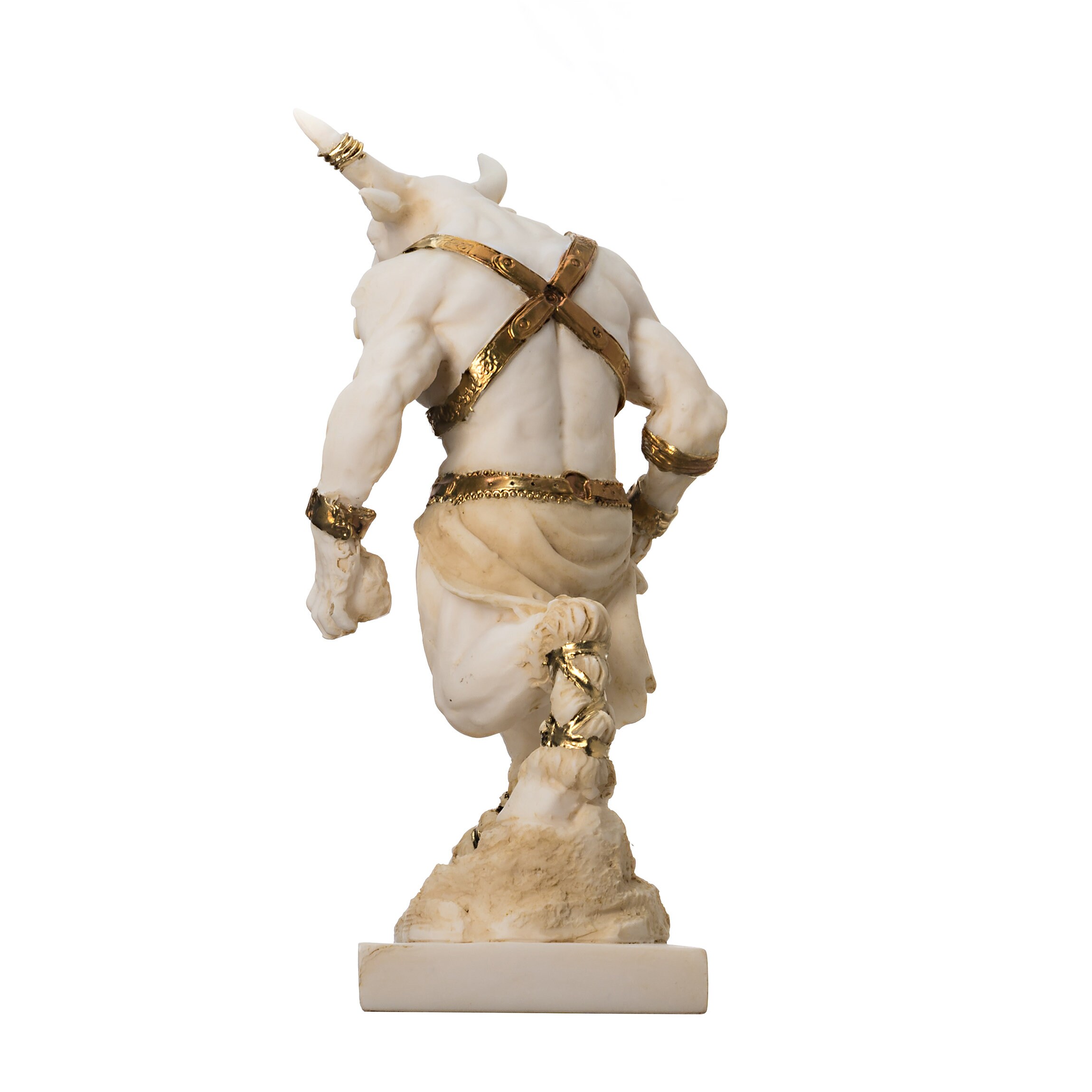 Minotaur Greek Mythology With Labrys Statue Gold Alabaster - Etsy