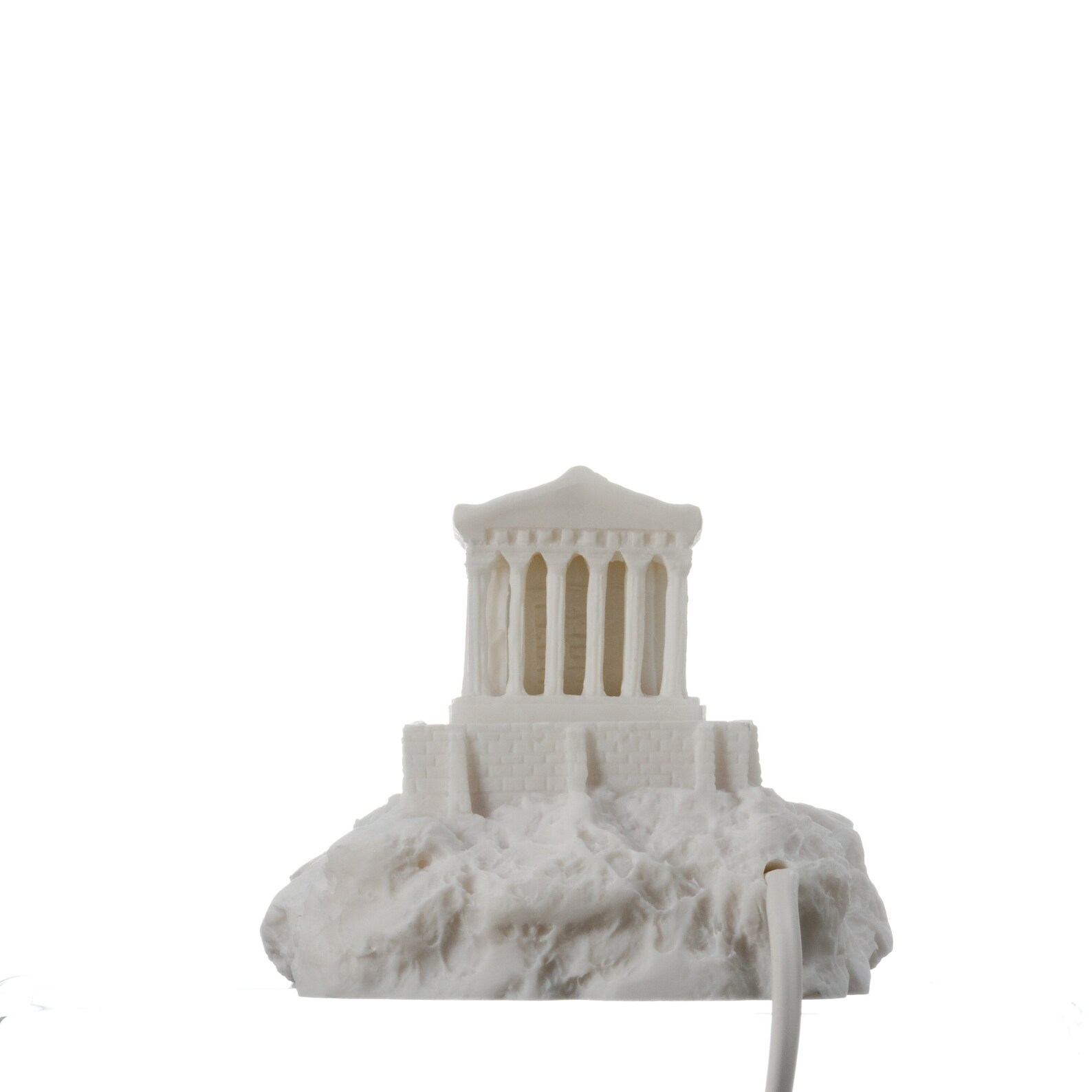 Parthenon Acropolis With Night Lamp Temple of Goddess Athena Alabaster ...