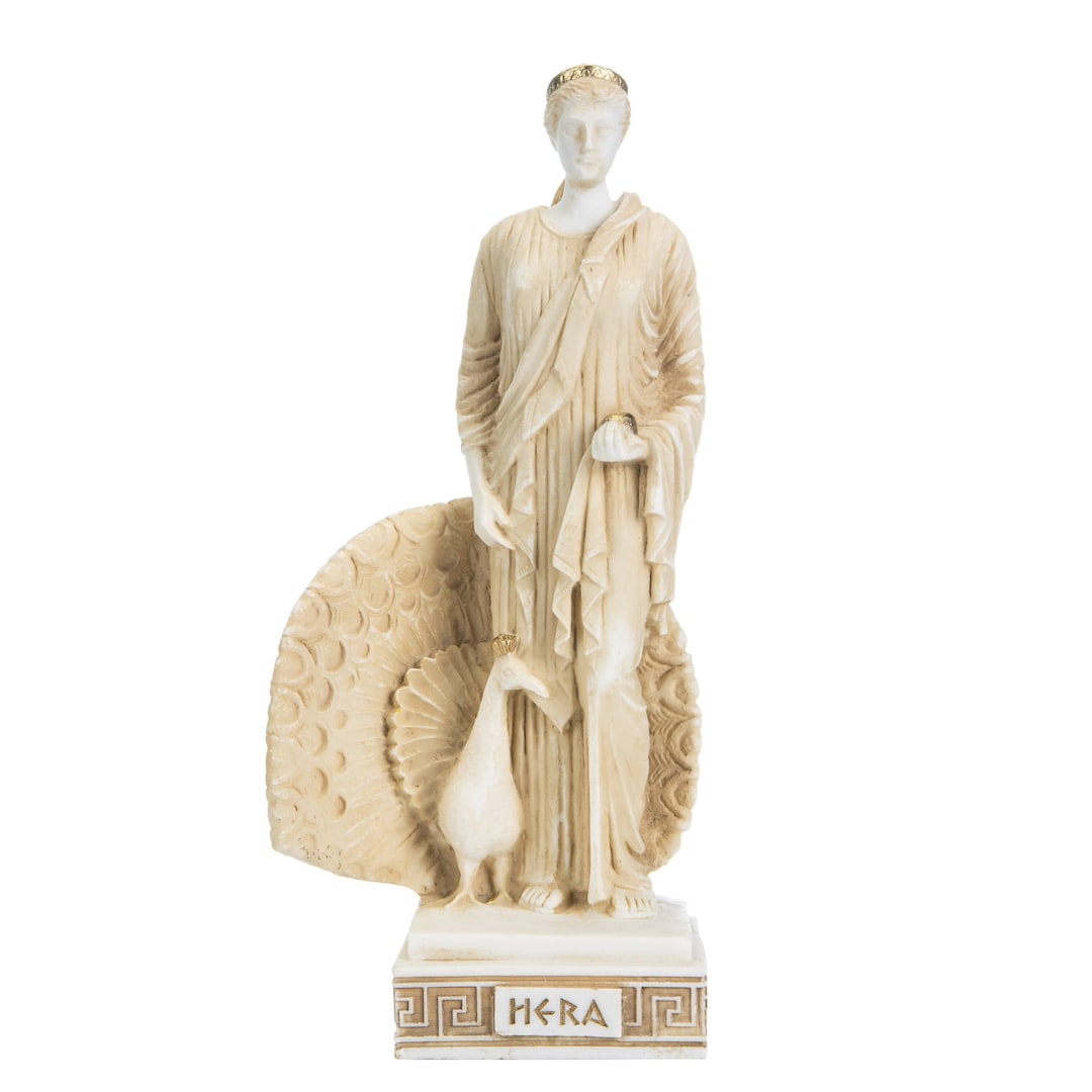 Hera Goddess of Marriage, Women, Childbirth, and Family Alabaster Gold ...