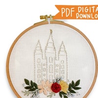 Winter Quarters LDS Temple Machine Embroidery Pattern - Etsy