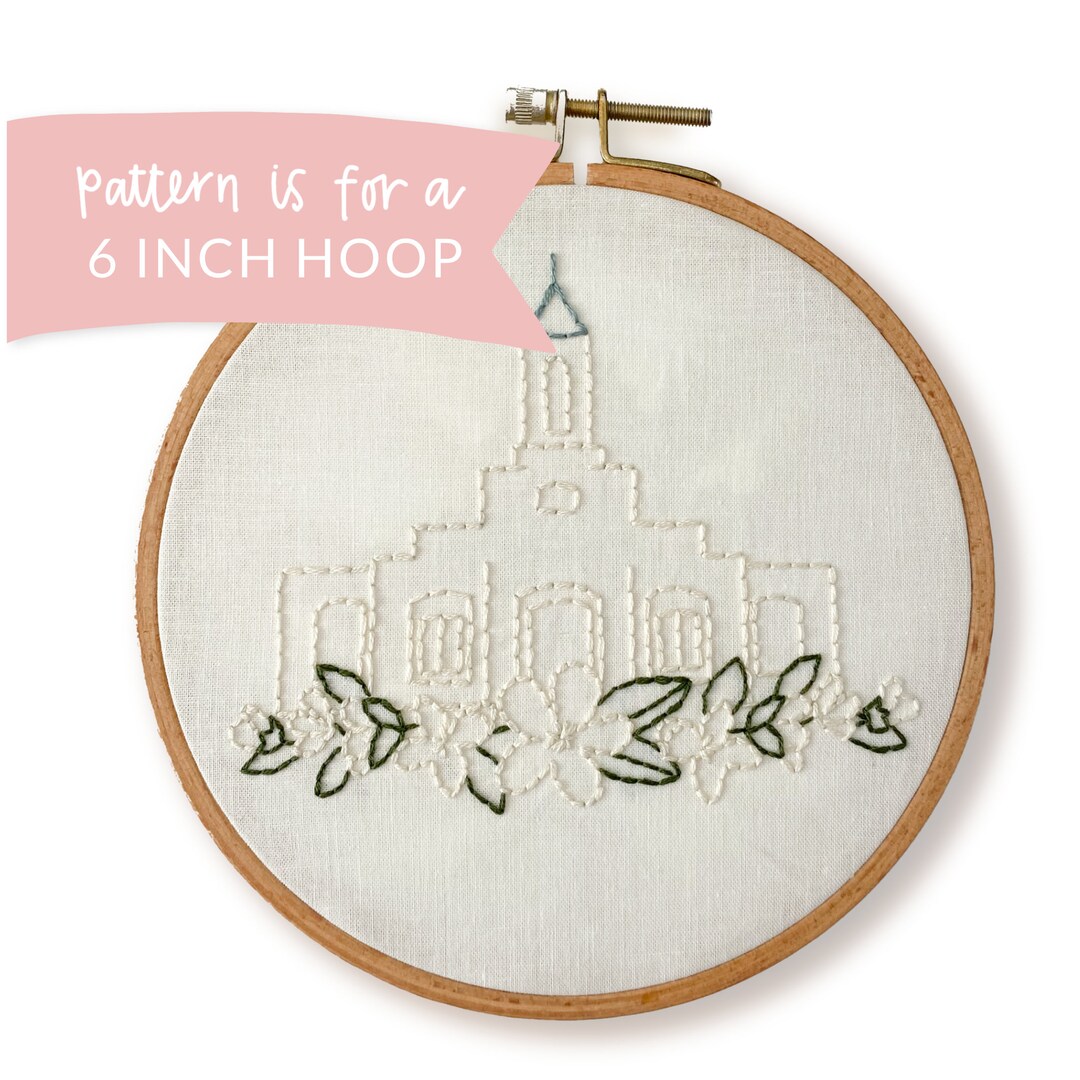 Moses Lake Washington LDS Temple Embroidery Pattern - Digital PDF ...