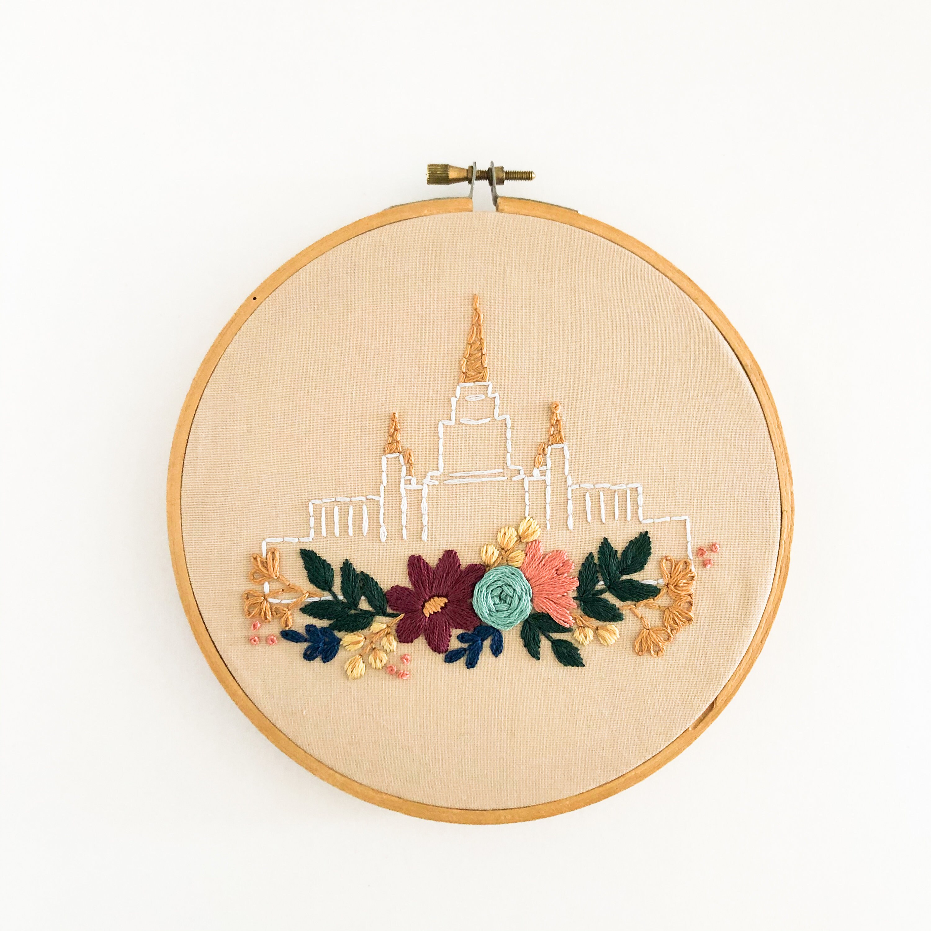 Oakland LDS Temple Hand Embroidery Pattern - Digital PDF Download ...
