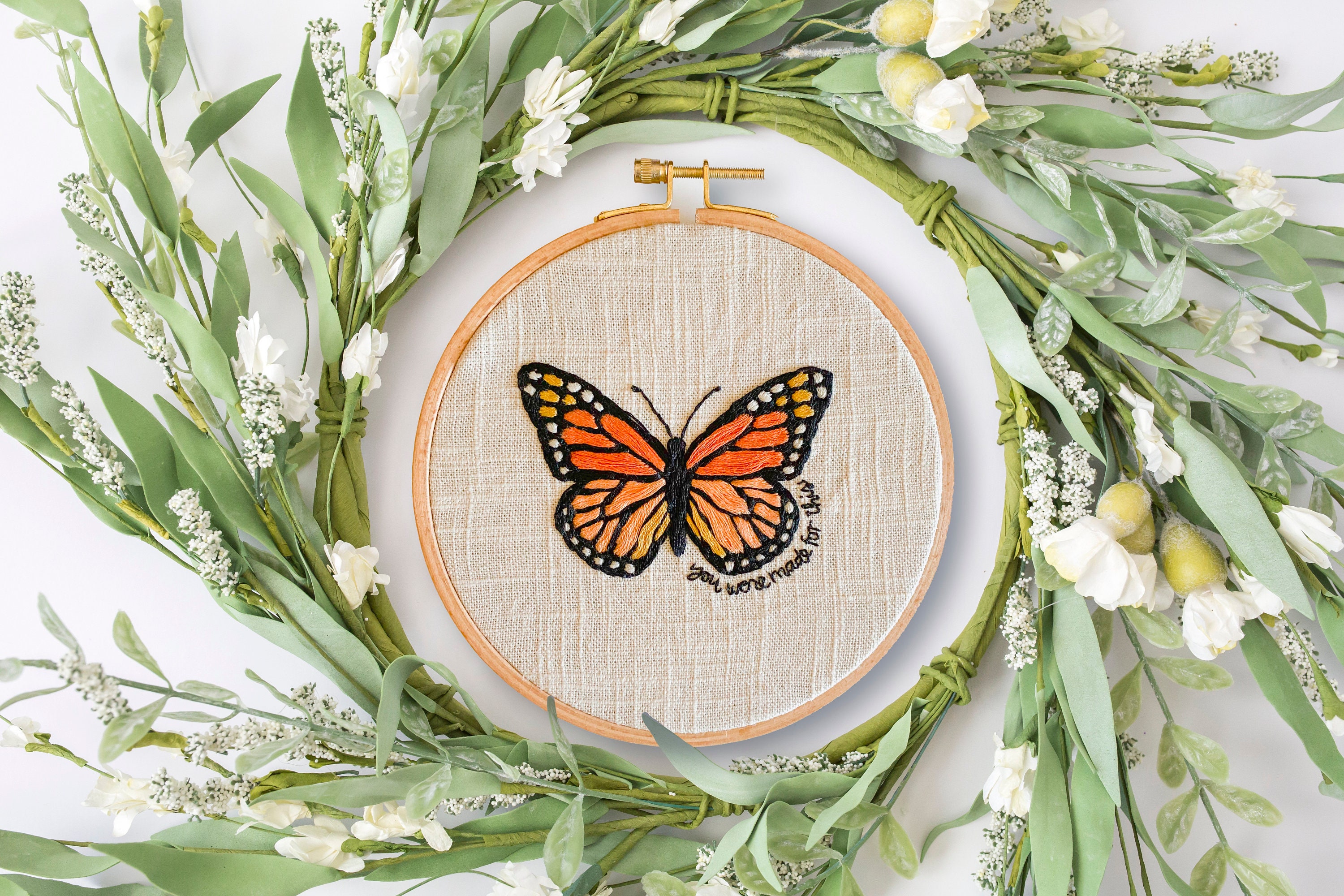 Made For This Butterfly Hand Embroidery Pattern - Digital PDF Pattern ...