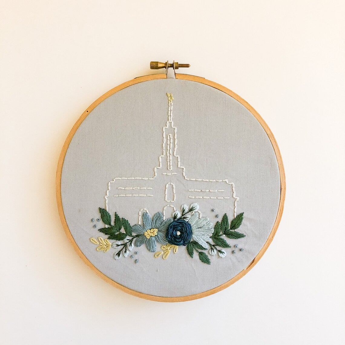 Mt Timpanogos LDS Temple Hand Embroidery Digital PDF - Etsy