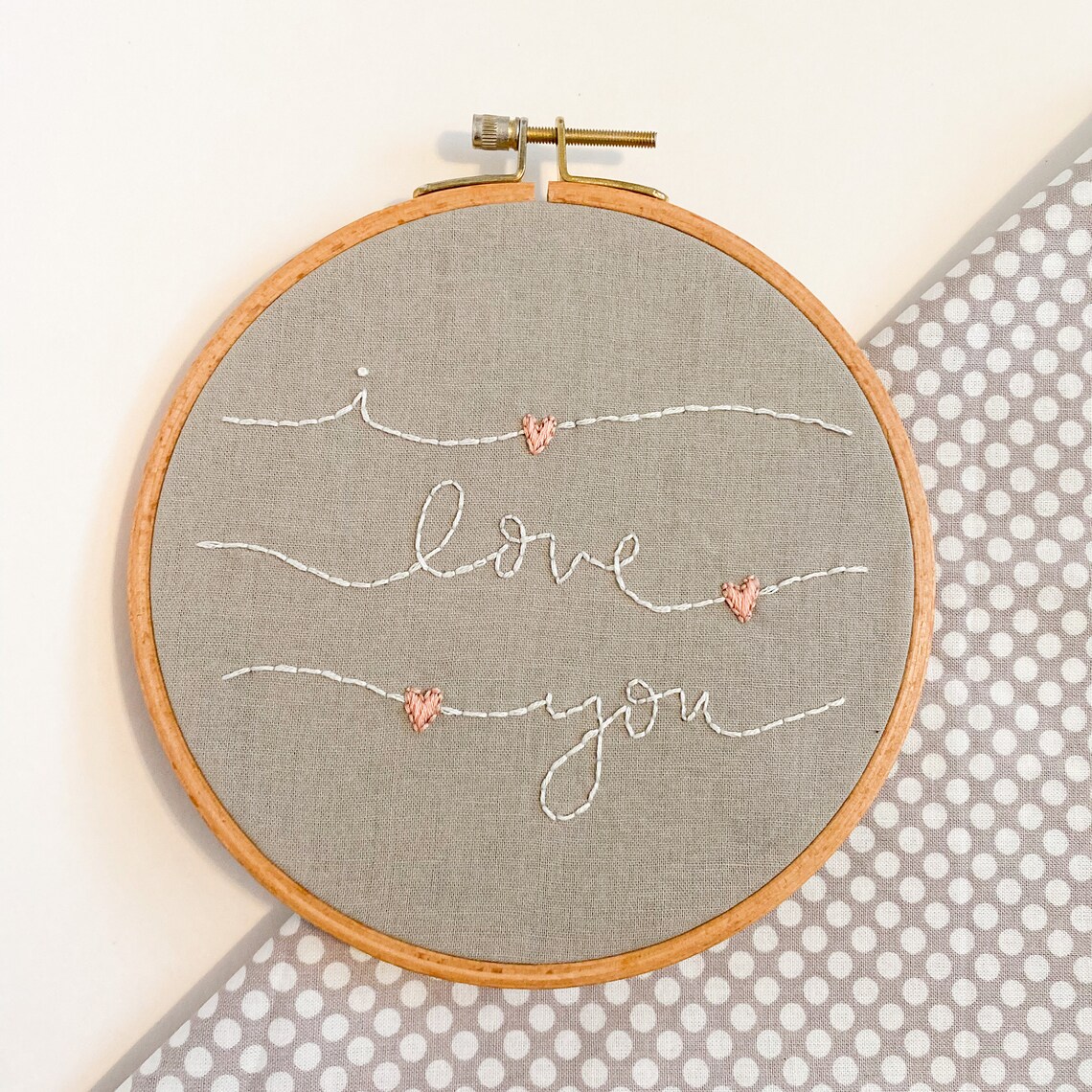 I Love You Hand Embroidery Pattern Digital PDF Embroidery | Etsy