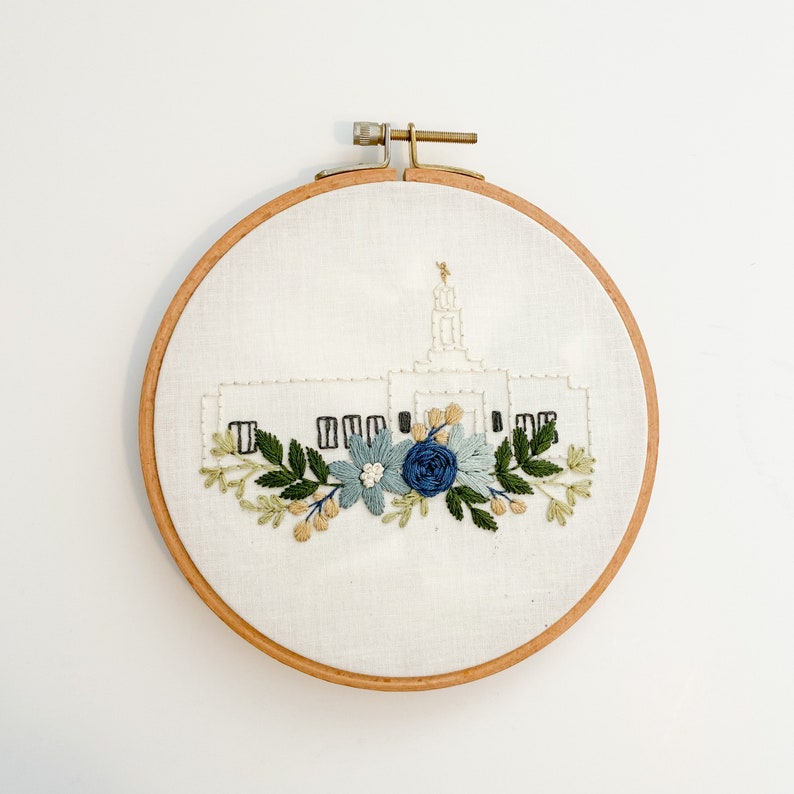 Memphis Tennessee LDS Temple Hand Embroidery Pattern, Digital PDF ...