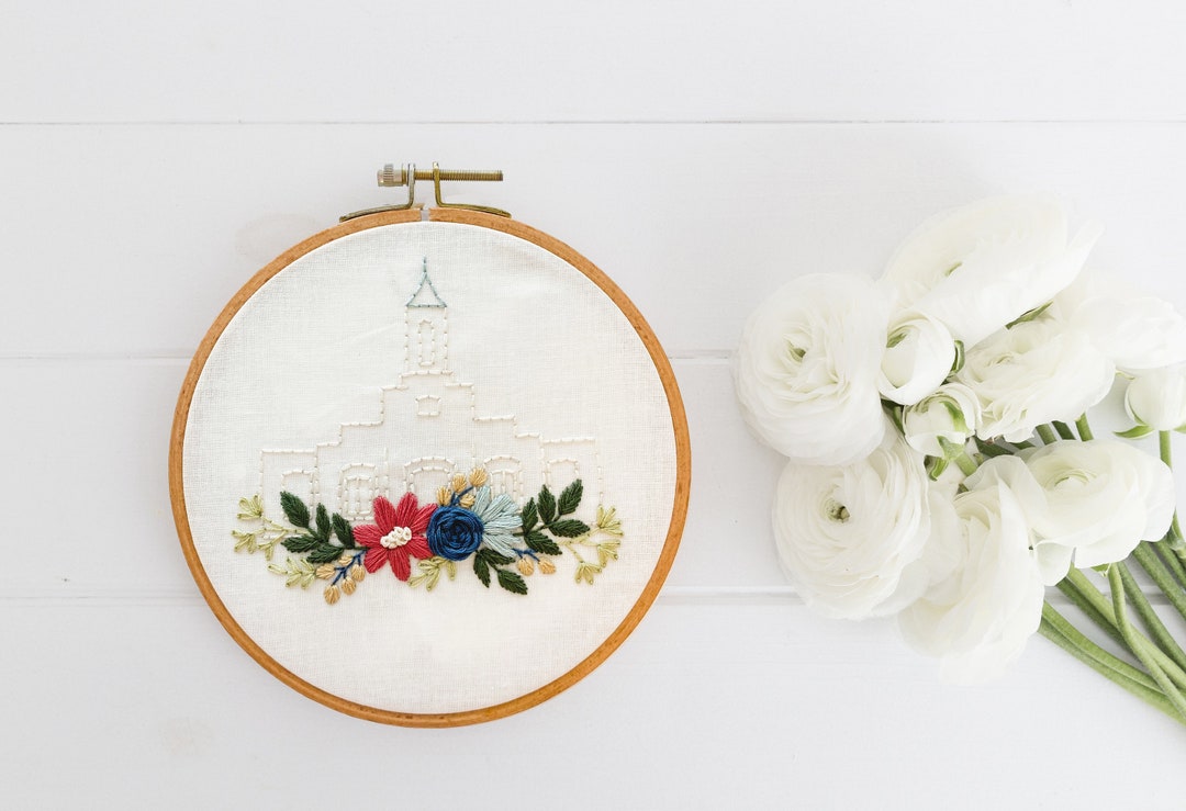 Moses Lake Washington LDS Temple Embroidery Pattern - Digital PDF ...