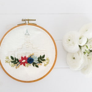 Moses Lake Washington LDS Temple Embroidery Pattern - Digital PDF ...