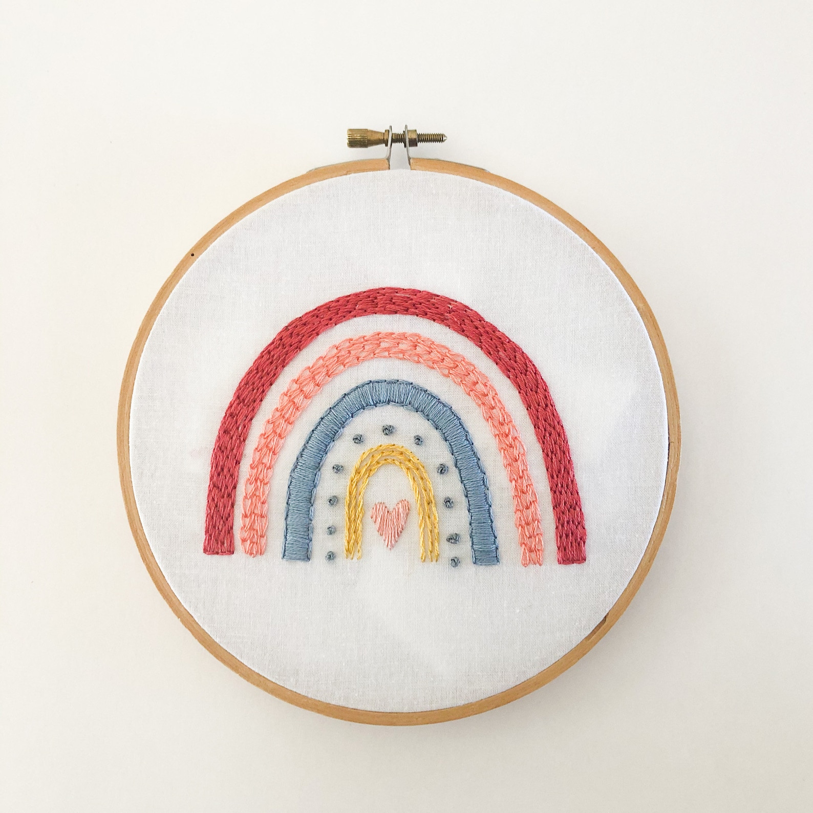 Rainbow Hand Embroidery Pattern Digital PDF Pattern | Etsy