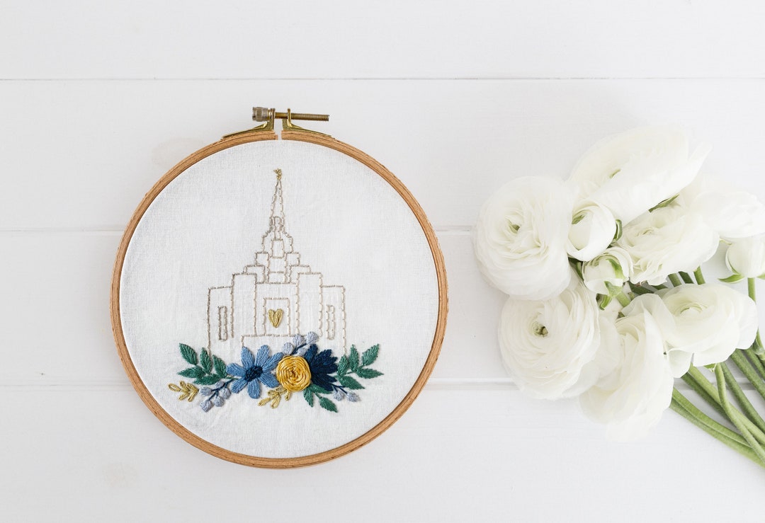 Kyiv Ukraine LDS Temple Hand Embroidery Pattern, Digital PDF Pattern ...
