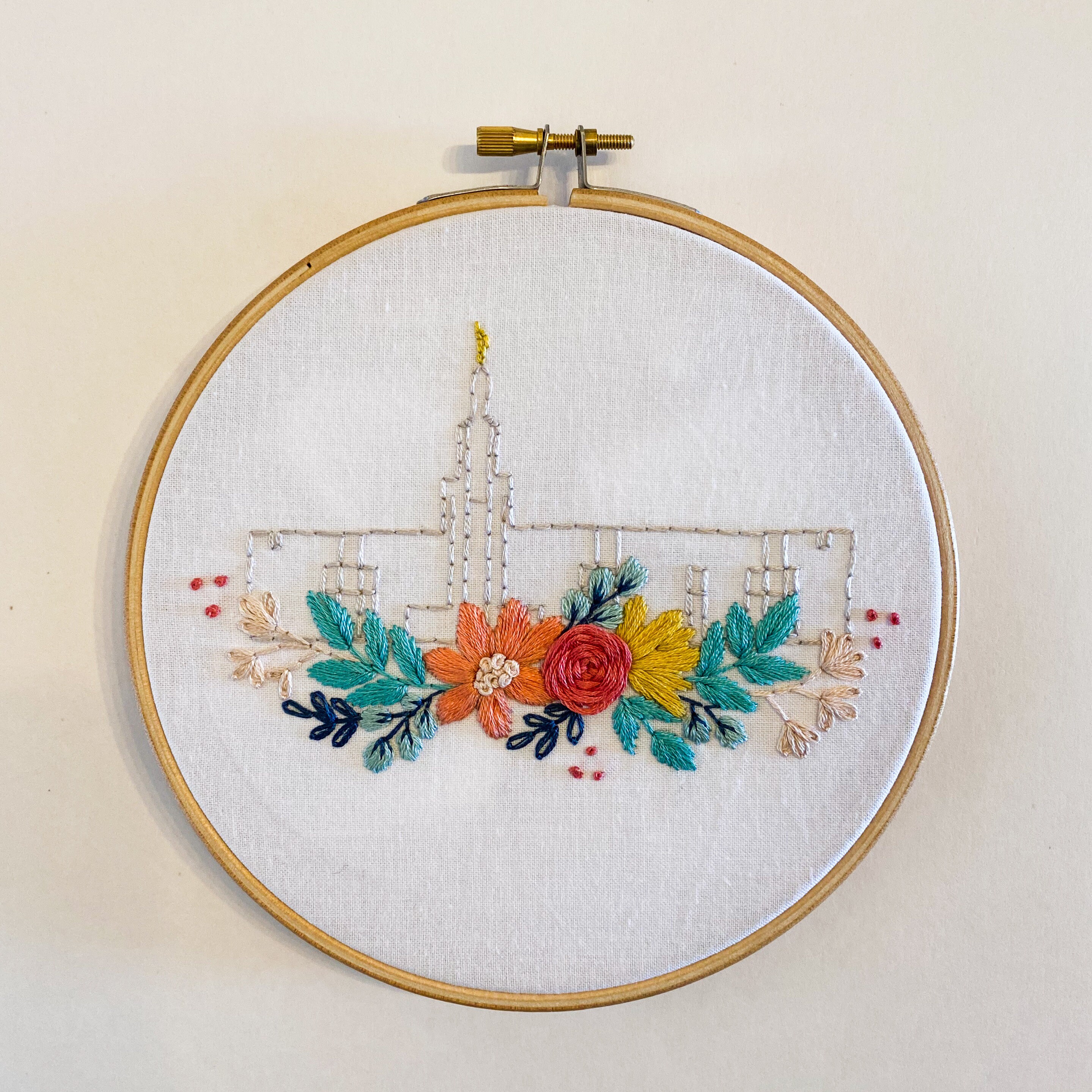 Fiber Arts Hague Netherlands LDS Temple Embroidery Pattern Floral ...