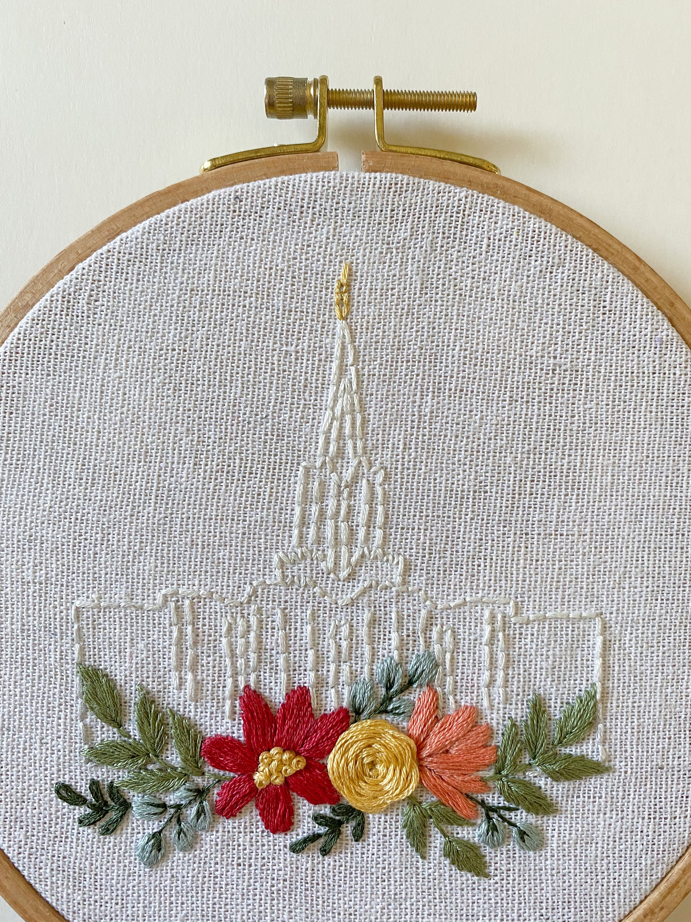 Jordan River Utah LDS Temple Hand Embroidery Pattern - Digital PDF ...