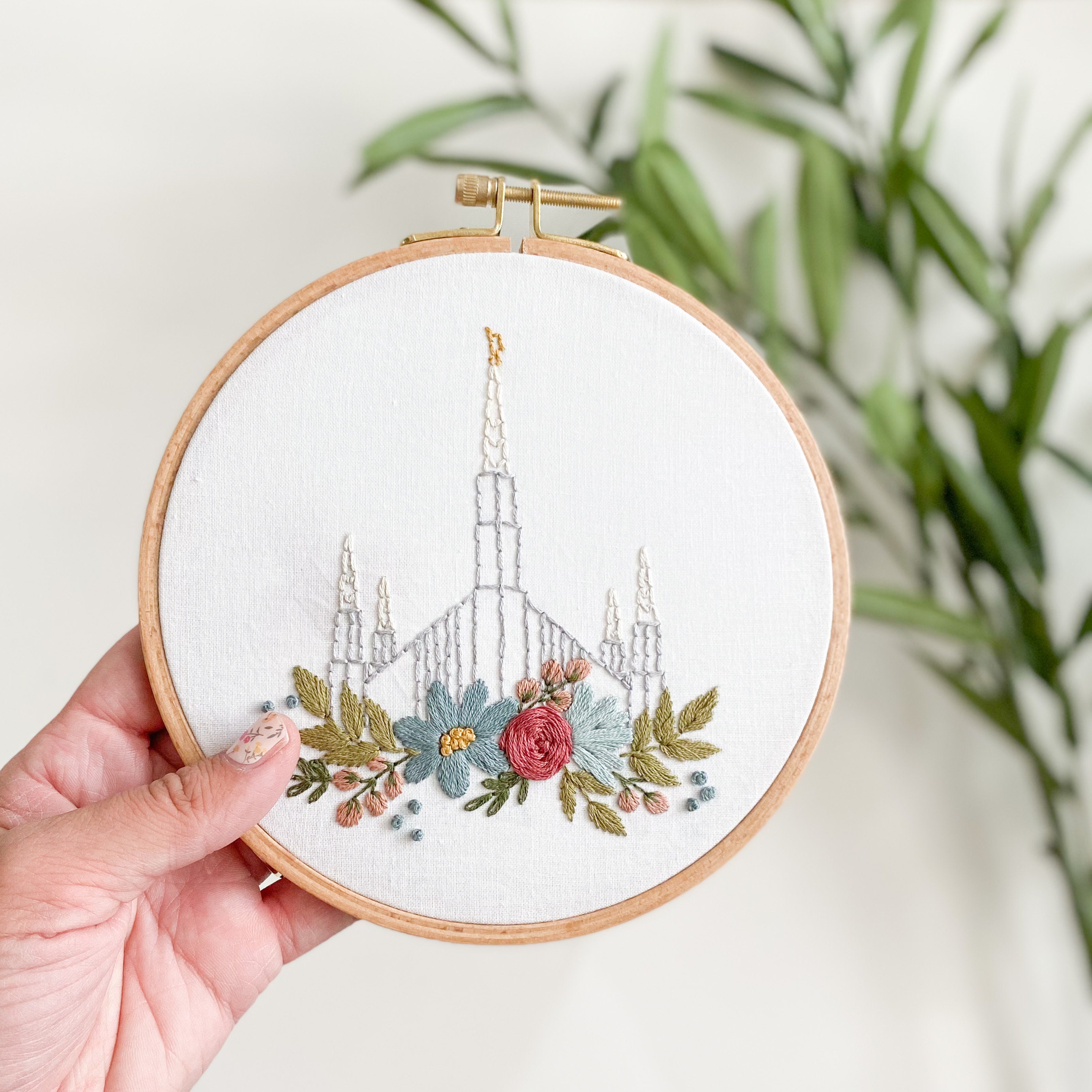 Chicago Illinois LDS Temple Hand Embroidery Pattern Digital - Etsy
