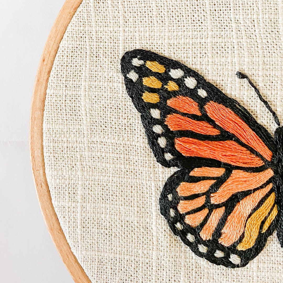 Made For This Butterfly Hand Embroidery Pattern - Digital PDF Pattern ...