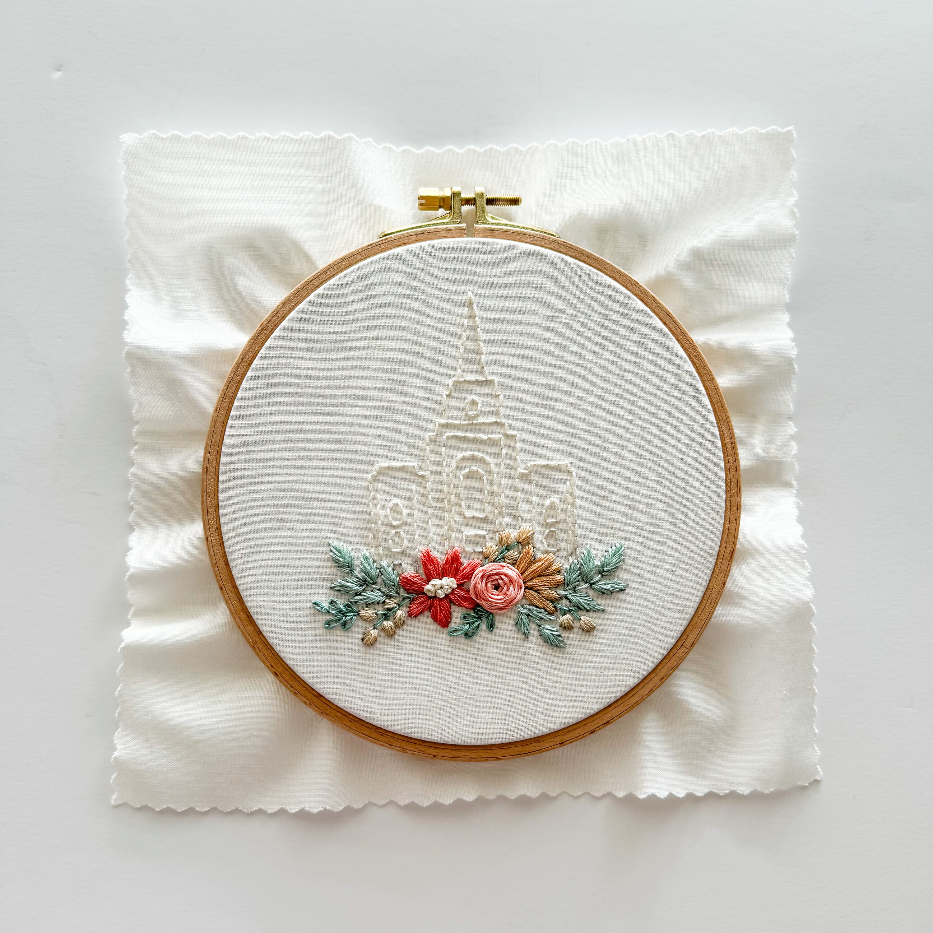 Brigham City Utah LDS Temple Hand Embroidery Pattern, Digital PDF ...