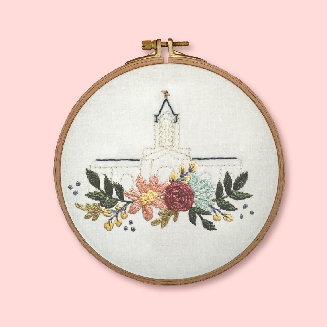 Ft Collins Colorado LDS Temple Hand Embroidery Pattern - Digital PDF ...