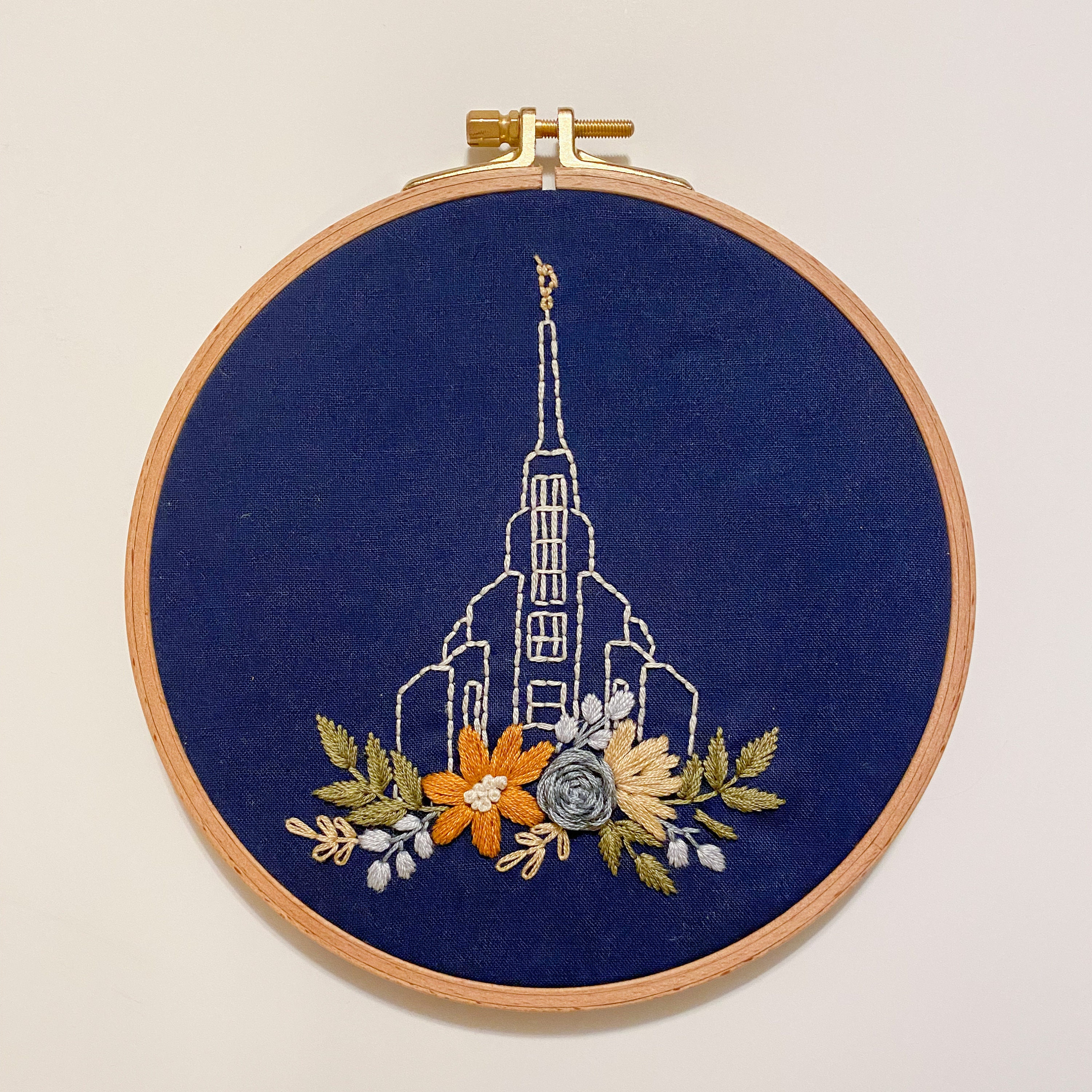 Rome Italy LDS Temple Hand Embroidery Pattern, Digital PDF Pattern ...