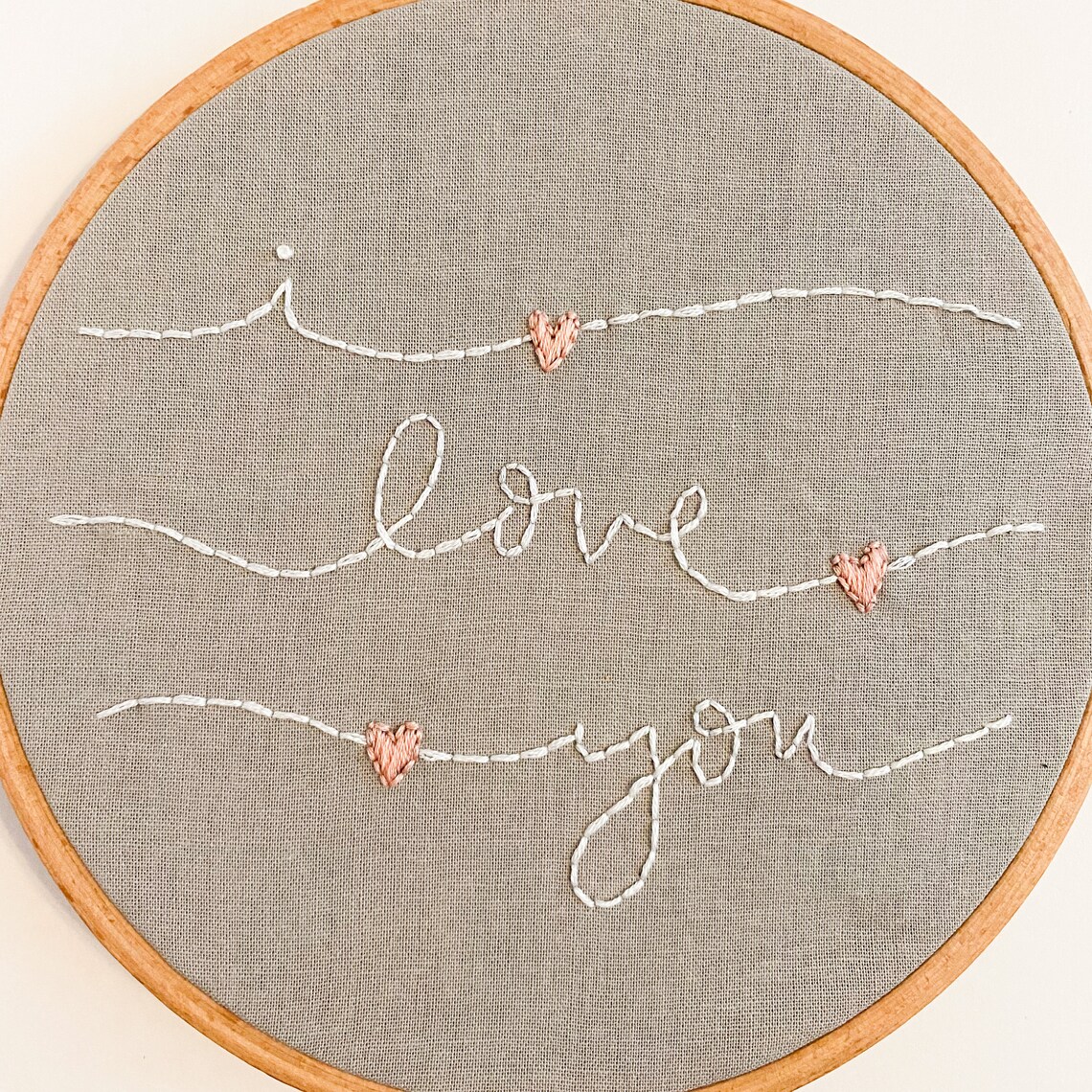 I Love You Hand Embroidery Pattern Digital PDF Embroidery - Etsy