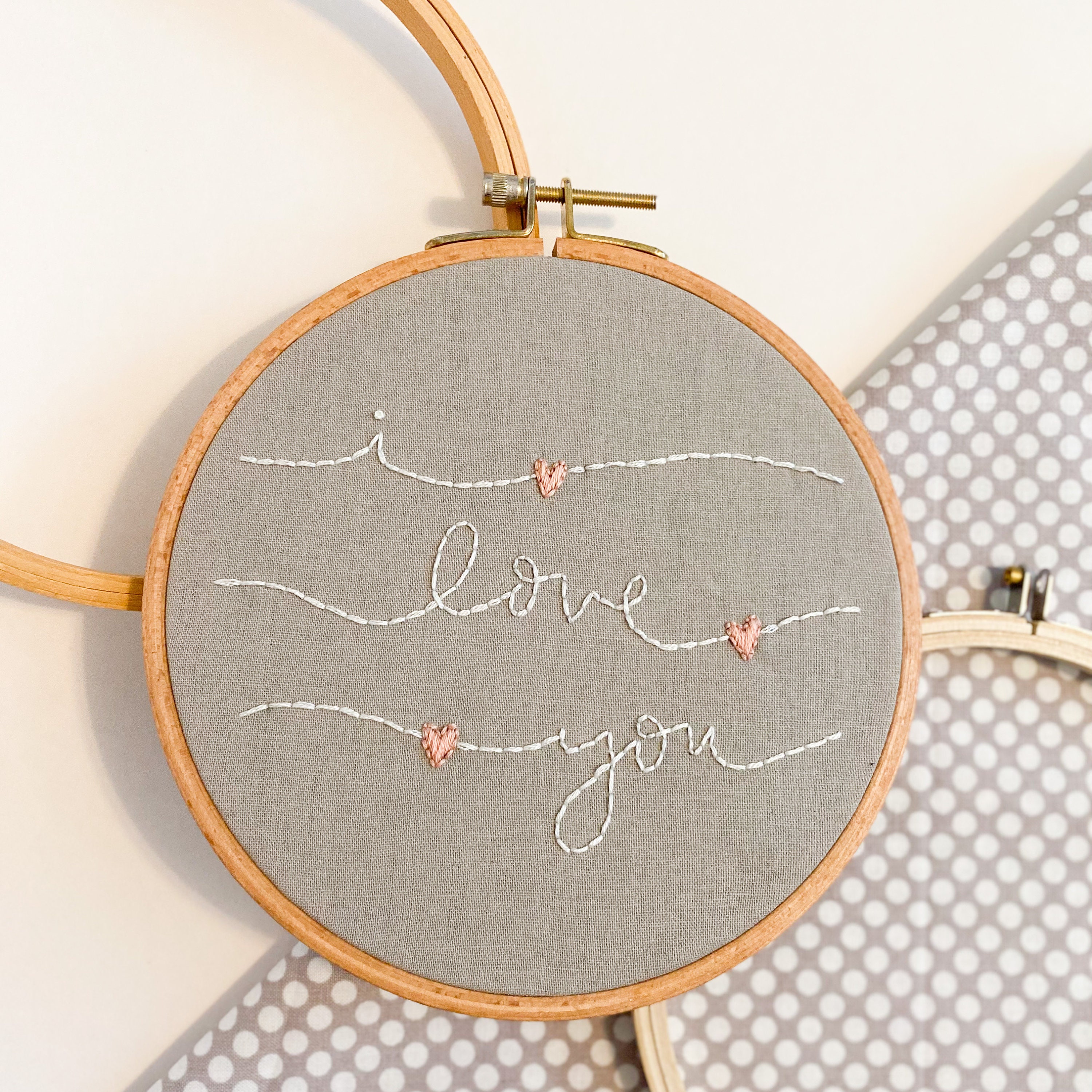I Love You Hand Embroidery Pattern Digital PDF Embroidery | Etsy