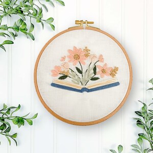 Books Are Life Hand Embroidery Pattern, Digital PDF Pattern, Beginner ...